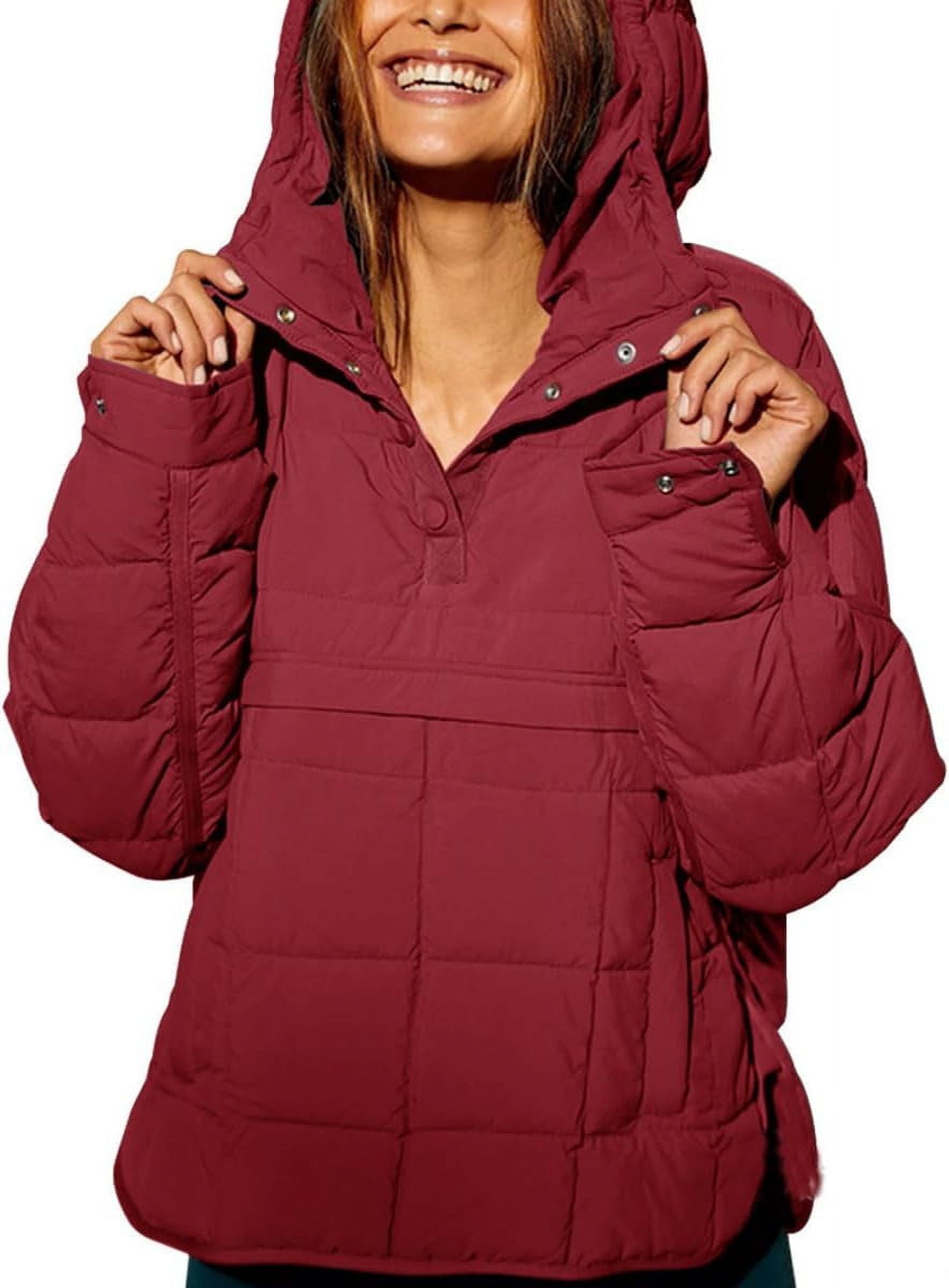 Puffer Pullover Jacket Womens, Quilted Pullover Women, Lightweight ...
