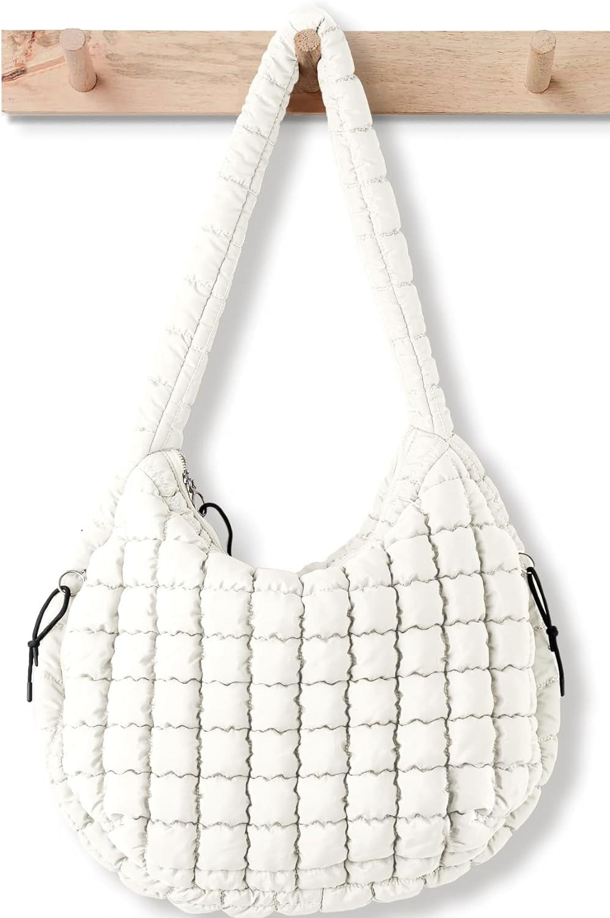 Puffer Tote Bag for Women Large Quilted Tote Bag Quilted Carryall Bag ...