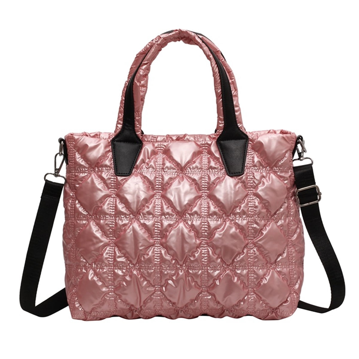 Puffer Tote Bag for Women, Shopper Handbag, -Soft and Waterproof Hobo ...