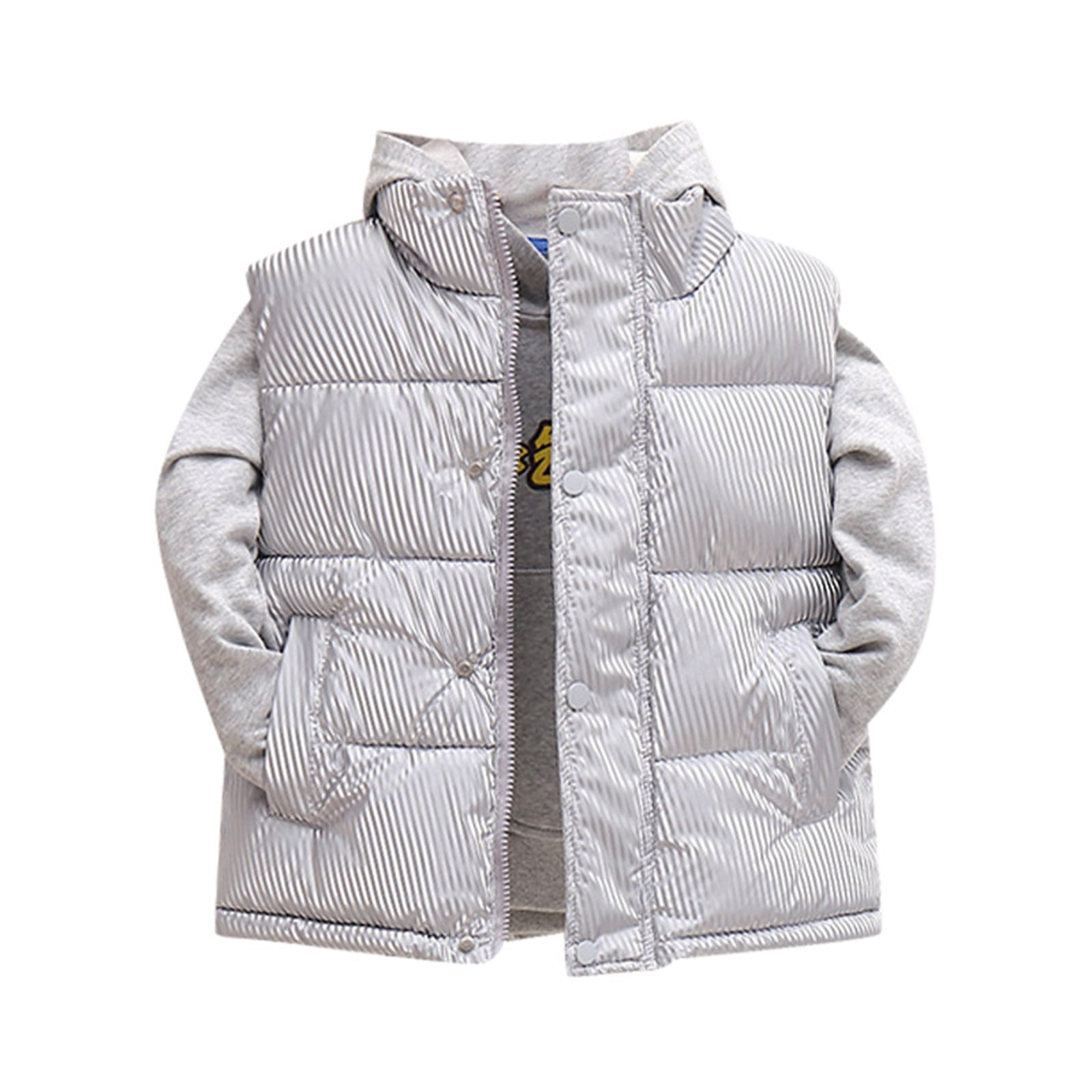 Puffer Vest Girls Sleeveless Lightweight Outerwear Vests Kids Winter ...