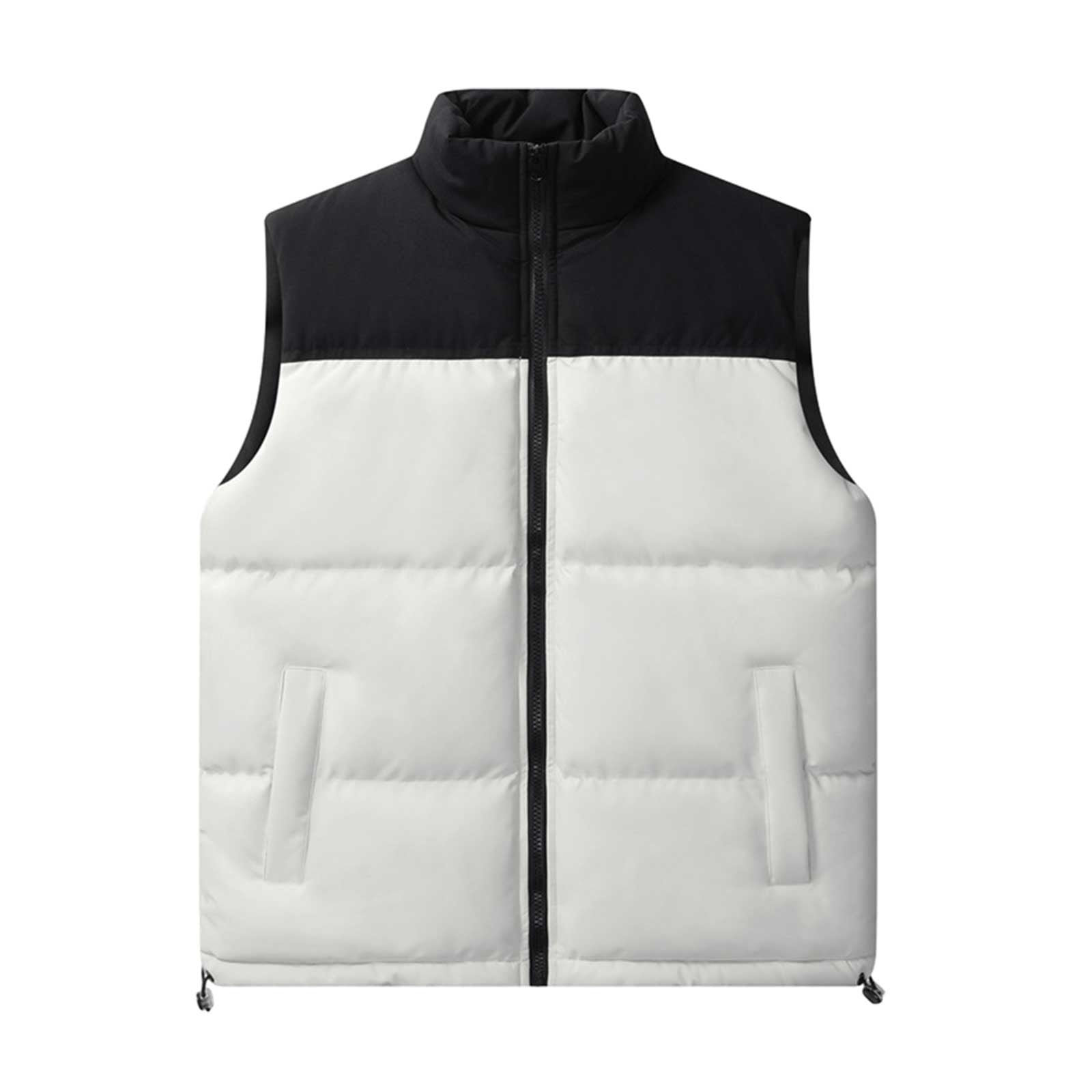 Puffer Vest for Men Lightweight Winter Outdoor Vests Warm Zip ...
