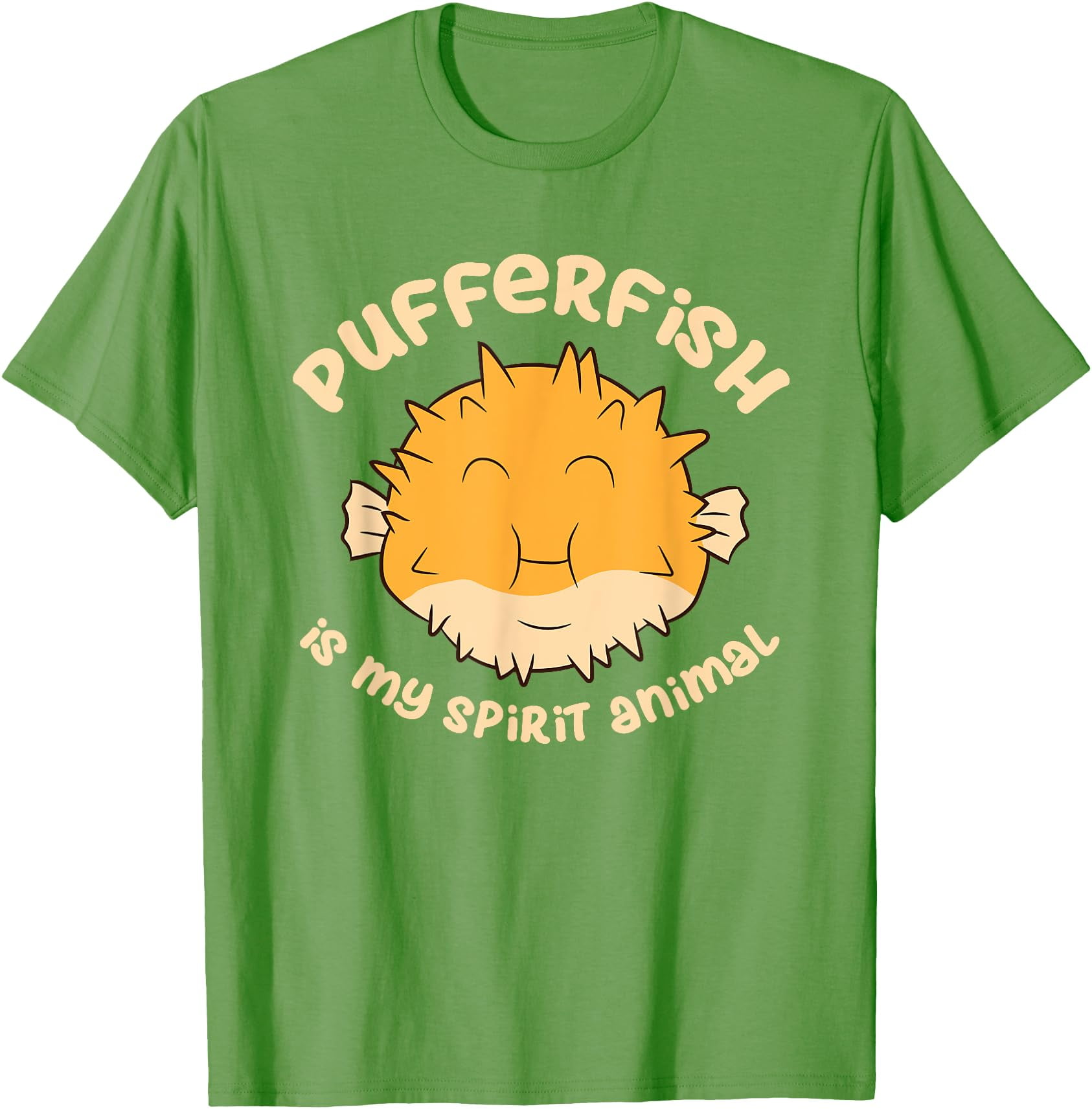 Pufferfish Is My Spirit Animal Funny Puffer Fish Unisex T-Shirt for Men ...