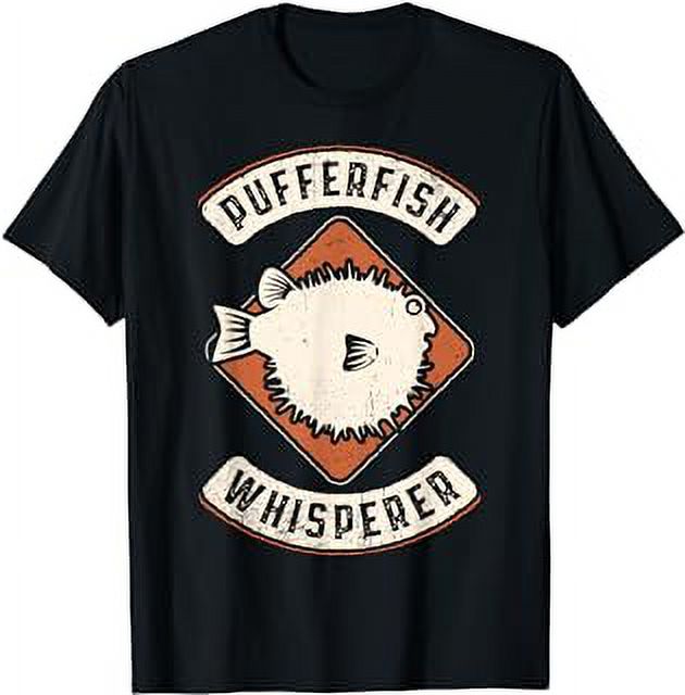 Pufferfish Whisperer Vintage Classic Retro Animal Love T-Shirt ...