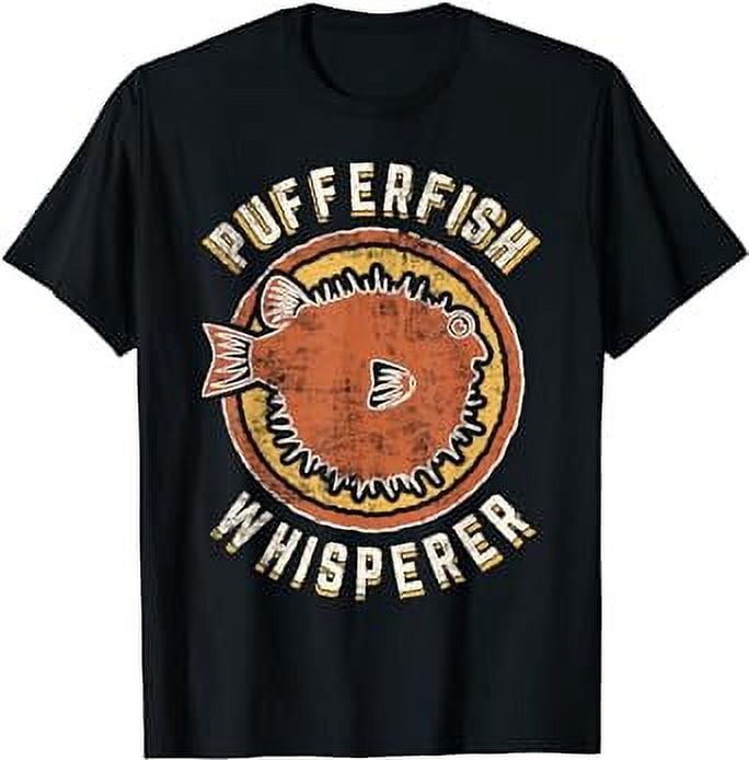 Pufferfish Whisperer Vintage Classic Retro Animal Love T-Shirt ...