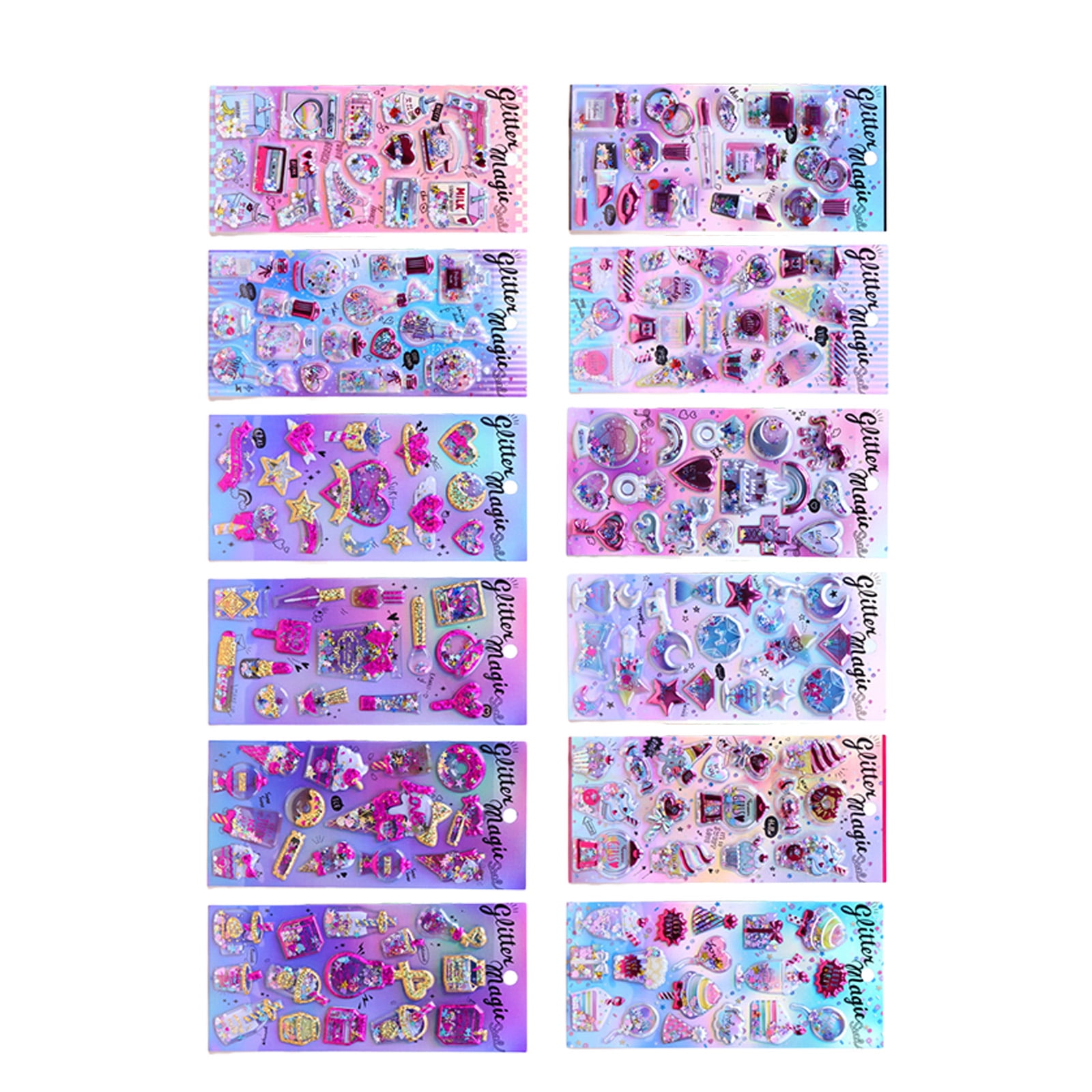 Puffier Sticker Sheets Adorable Small Stickers for Kids and Adults Tiny ...