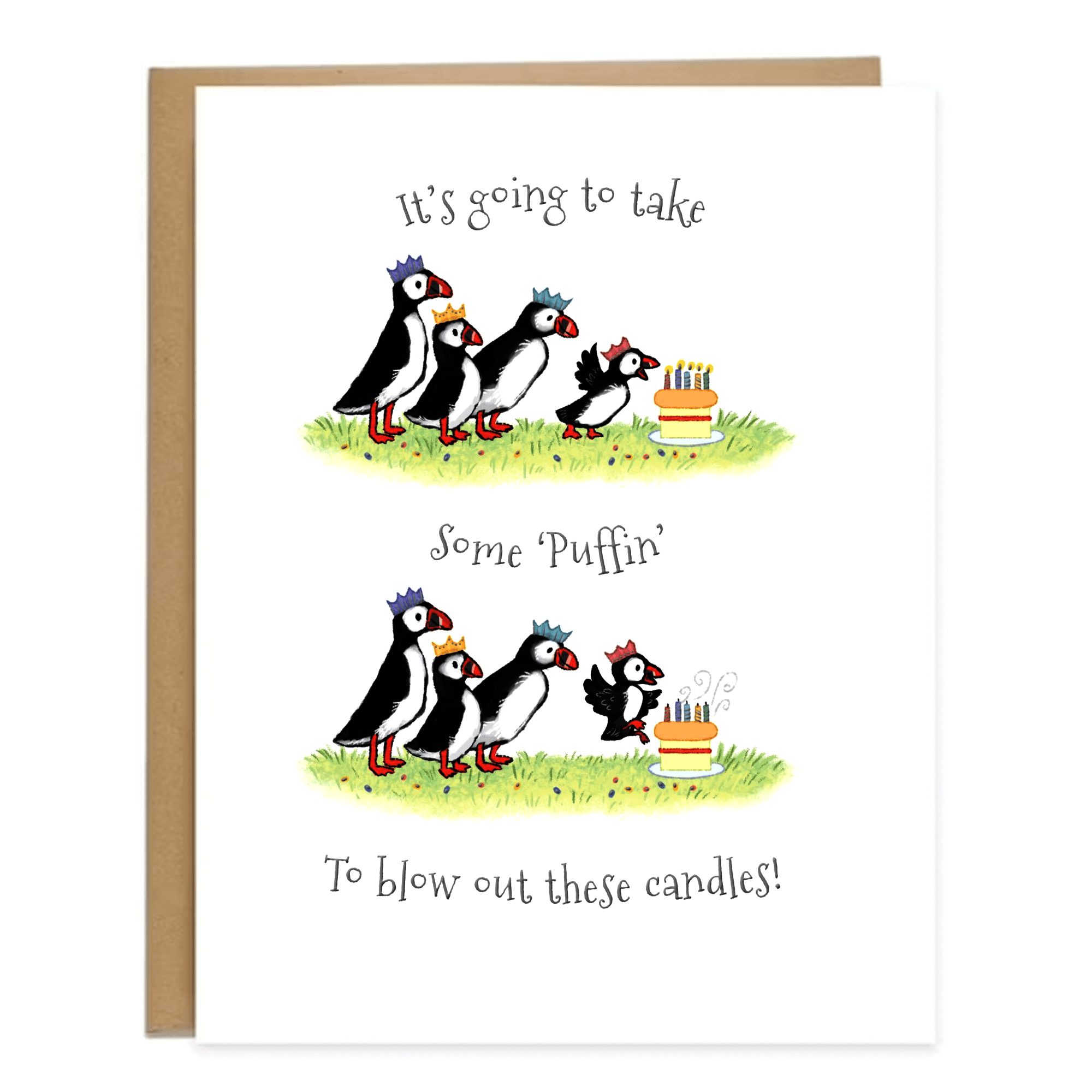 Puffin Birthday Card – "It's Going to Take Some 'Puffin'" – Fun ...