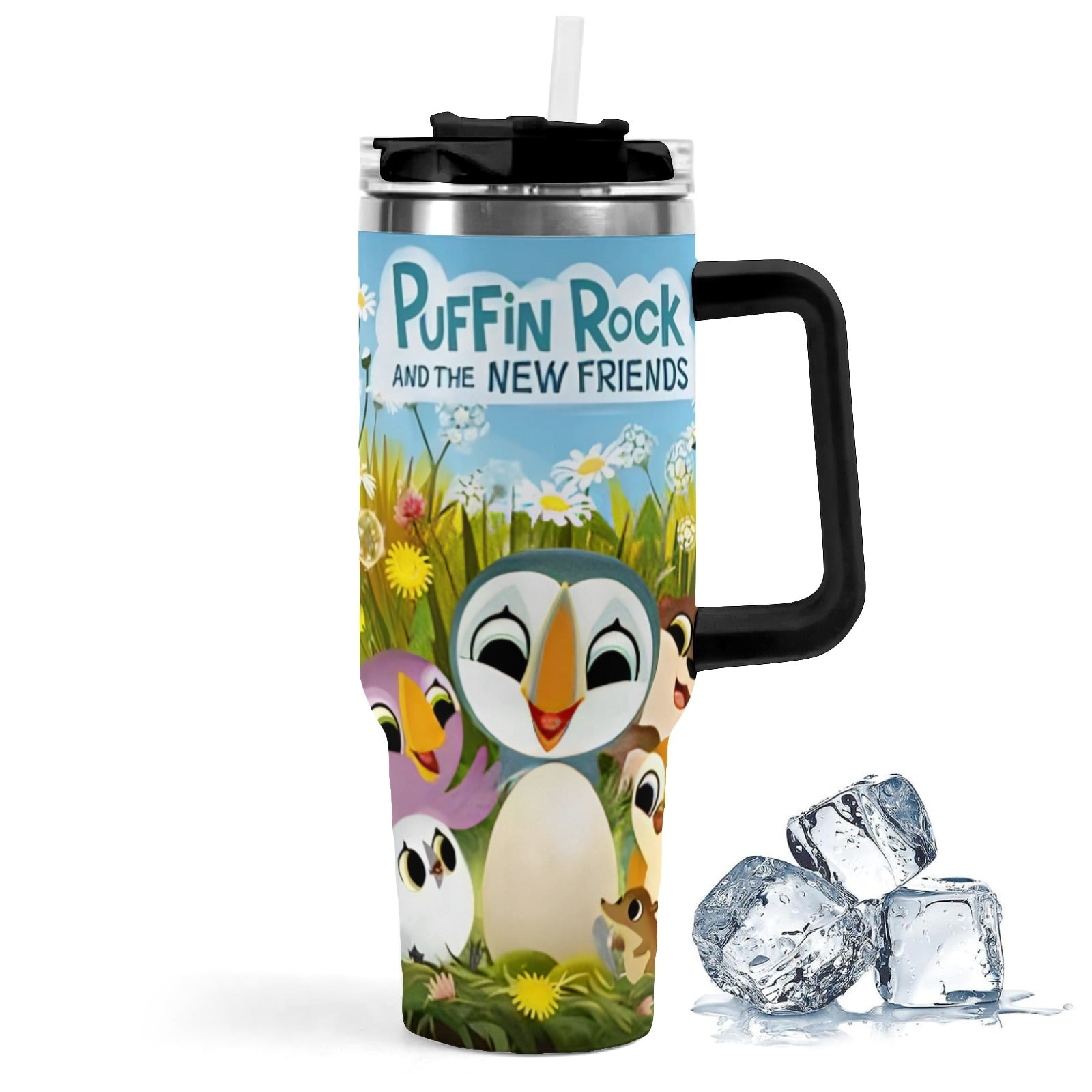 Puffin Rock Large capacity car cup has an iconic print, is durable with ...
