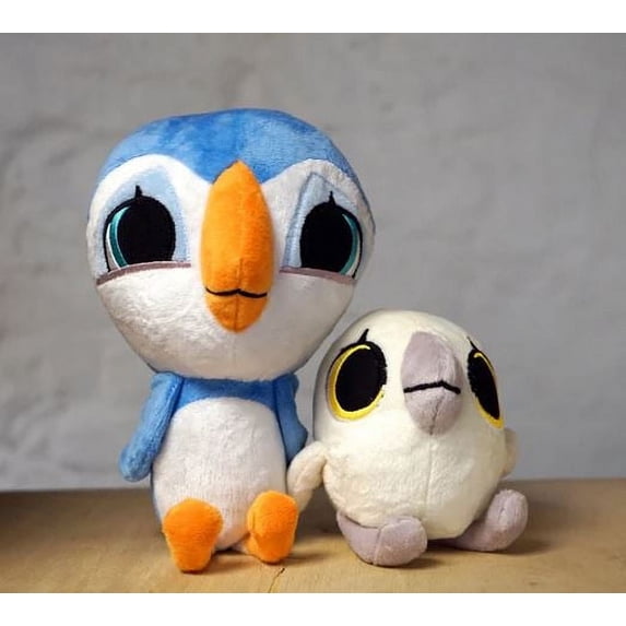 Puffin Rock Plush Toy Set, Handmade Soft Oona and Baba 32cm, Recycled ...