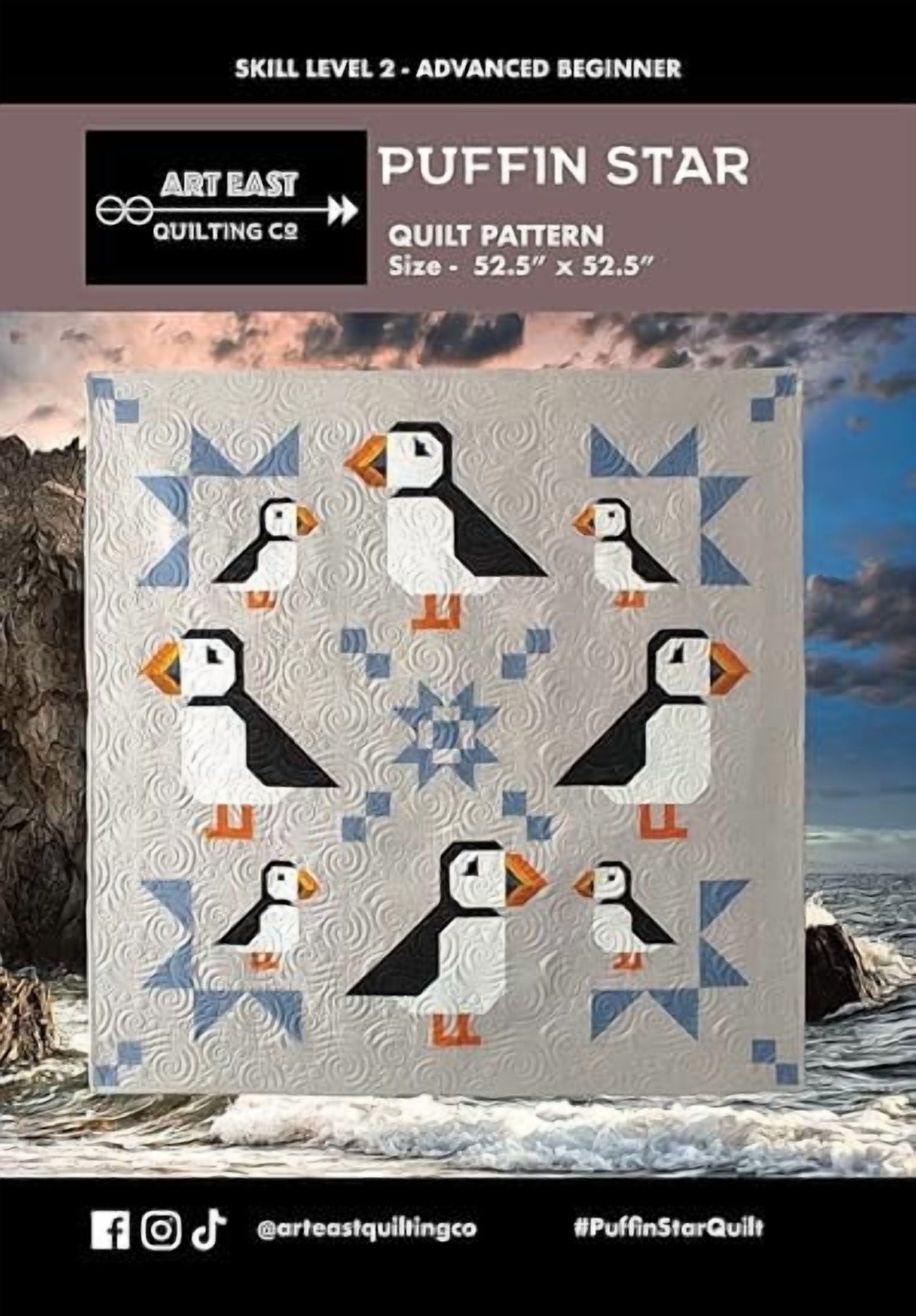 Puffin Star Quilt Pattern by Art East Quilting Co - Walmart Business ...