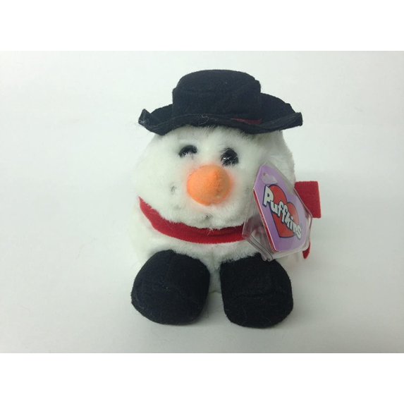 Puffkins Flurry Snowman Plush 4`` Stuffed Animal Swibco Christmas NEW ...