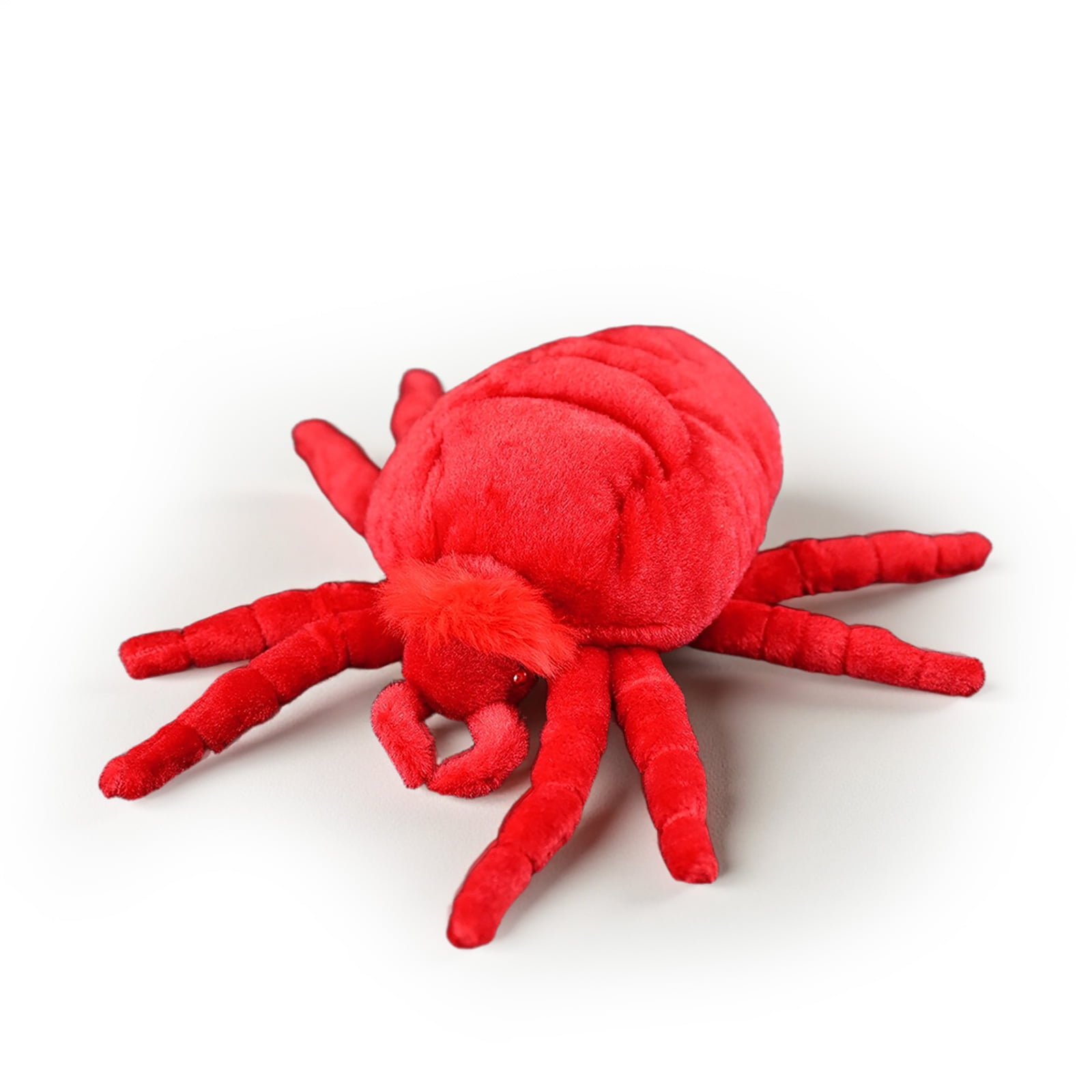 Puffpurrs Lifelike Velvet Mites Plush Toy, Realistic Bright Red Velvet ...