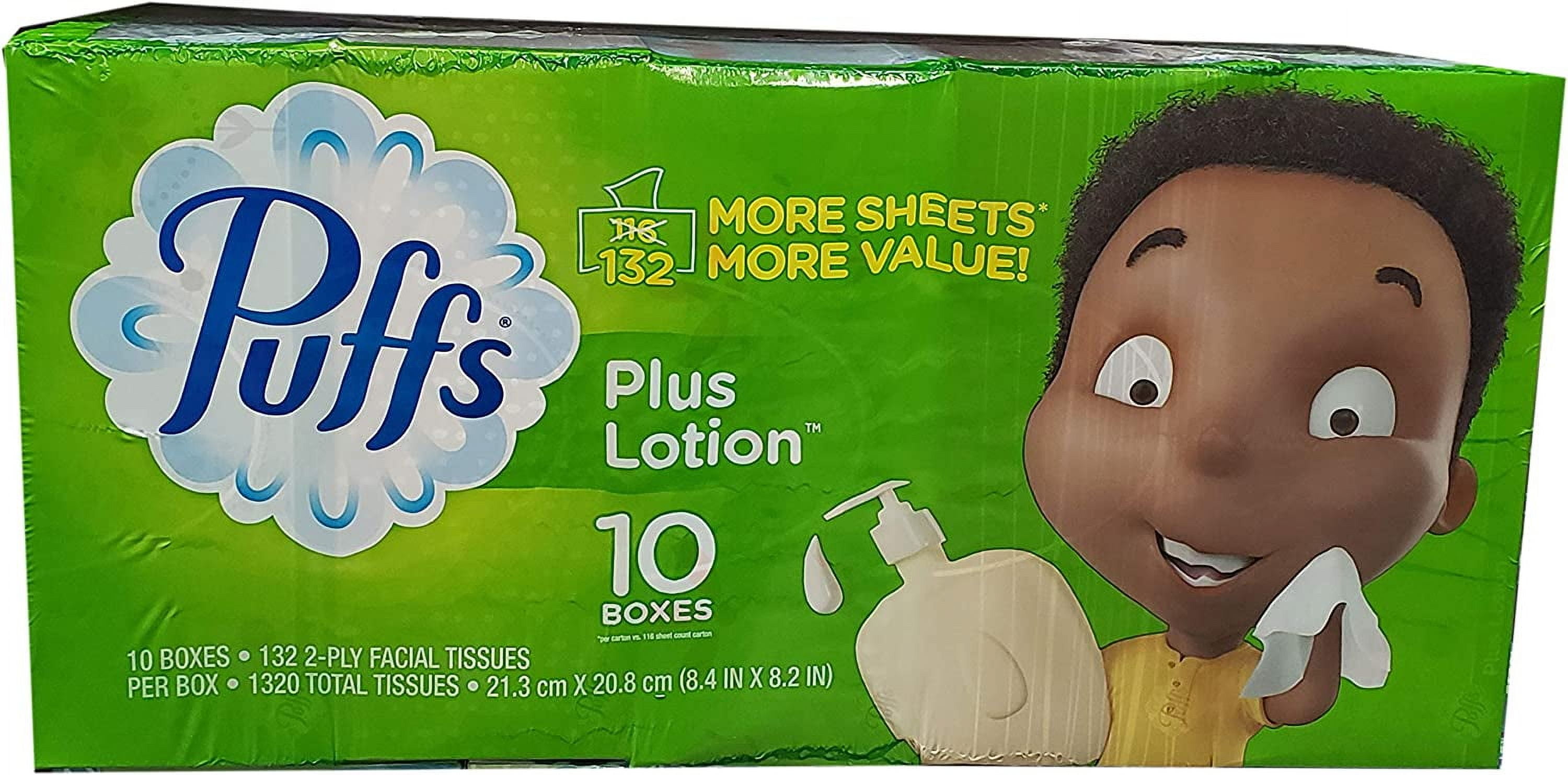 Puffs Facial Tissue Plus Lotion, 10Count - Walmart.com