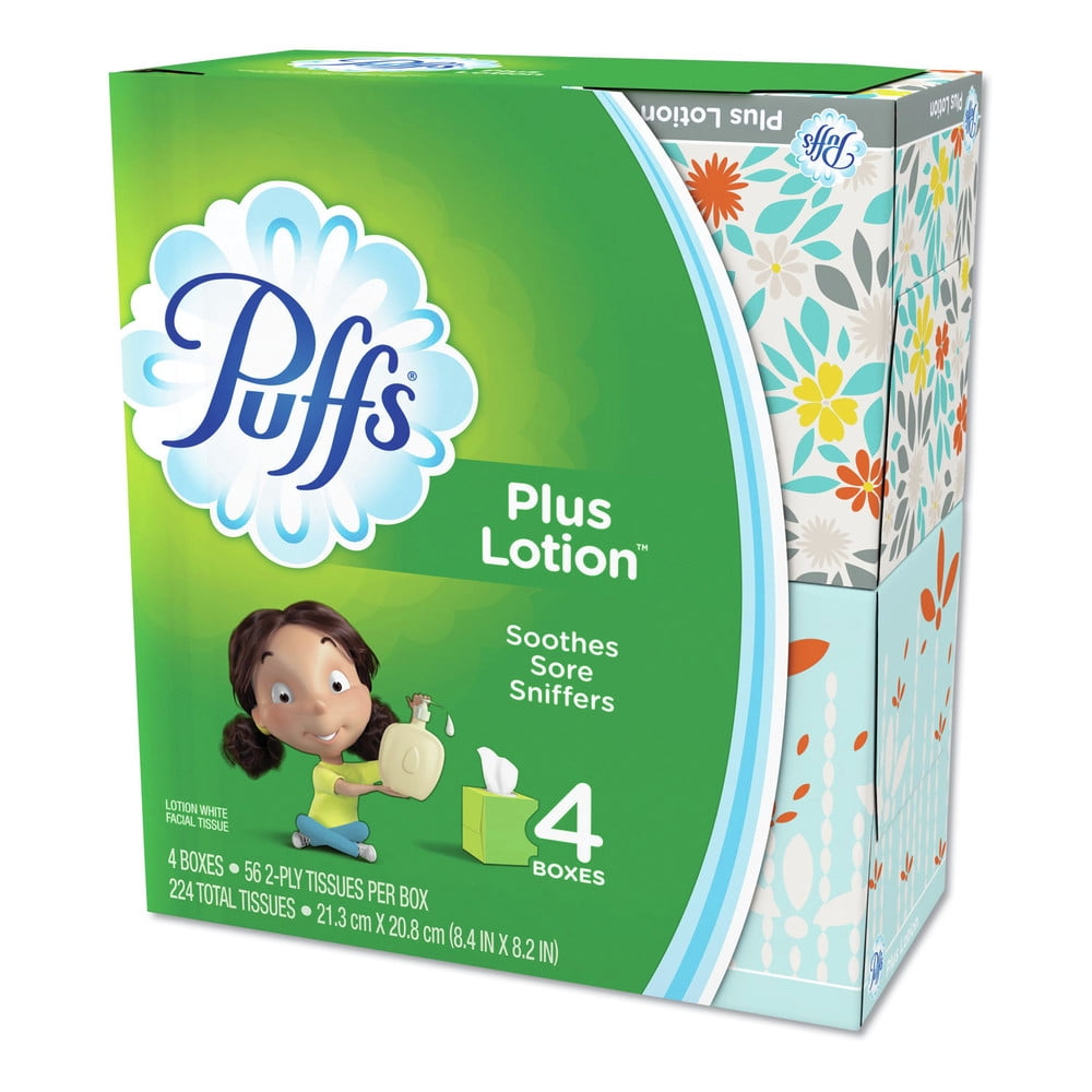 Puffs, Plus Lotion Facial Tissues, PGC34899CT, White - Walmart.com
