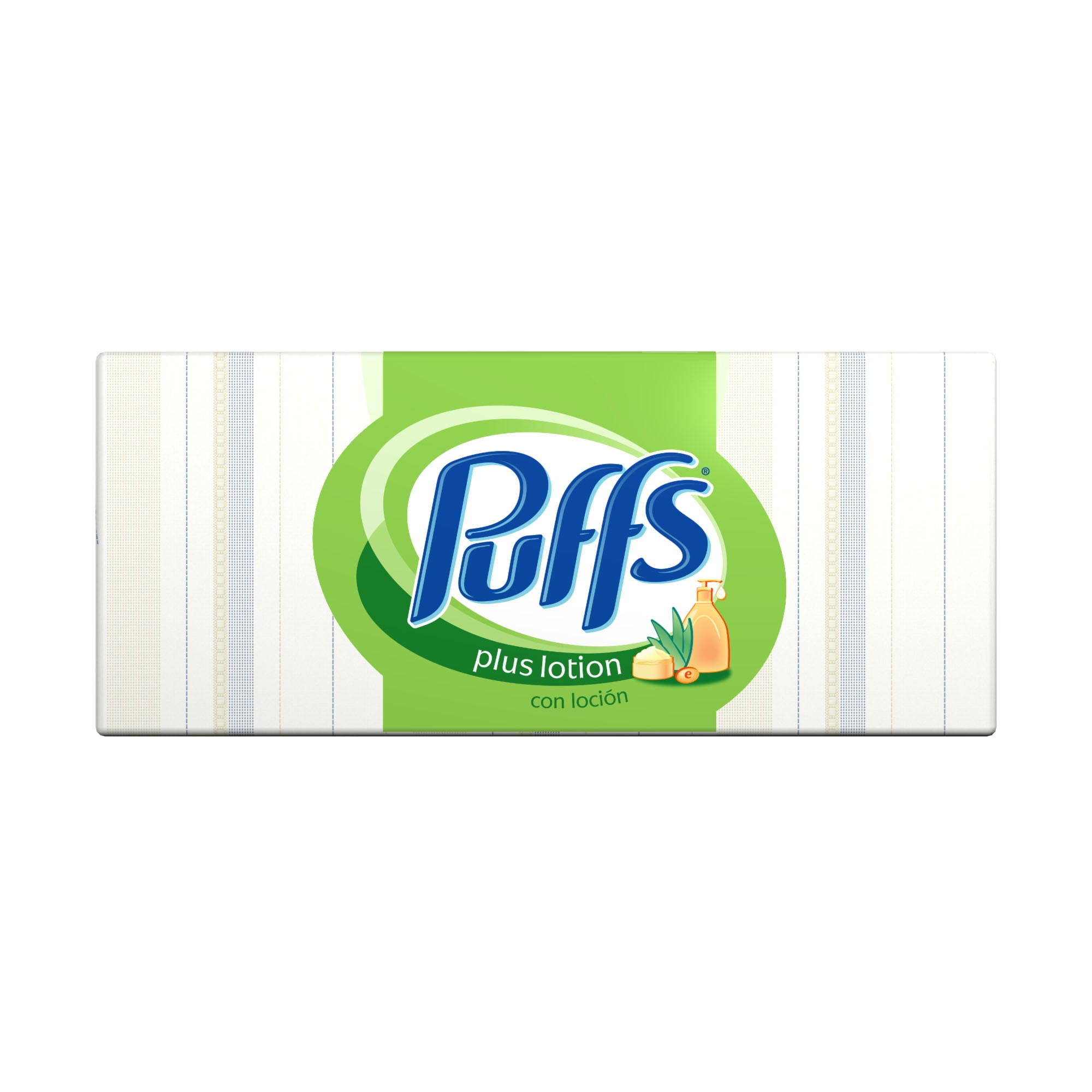 Puffs Plus Lotion Facial Tissues, 1 Family Box, 124 Tissues - Walmart.com