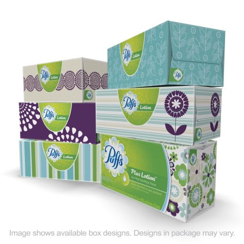 Puffs Plus Lotion Facial Tissues; 372 Count; Pack Of 3 Family Boxes ...