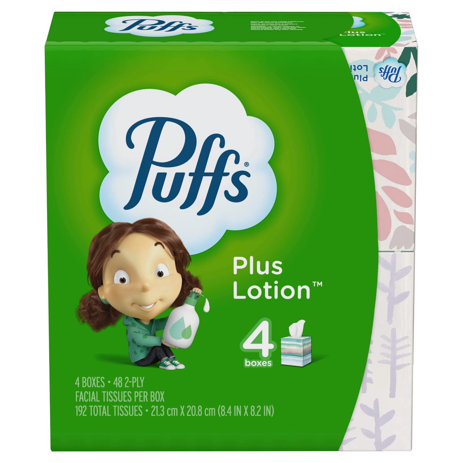 Puffs Plus Lotion Facial Tissues (Pack of 4) - Walmart.com