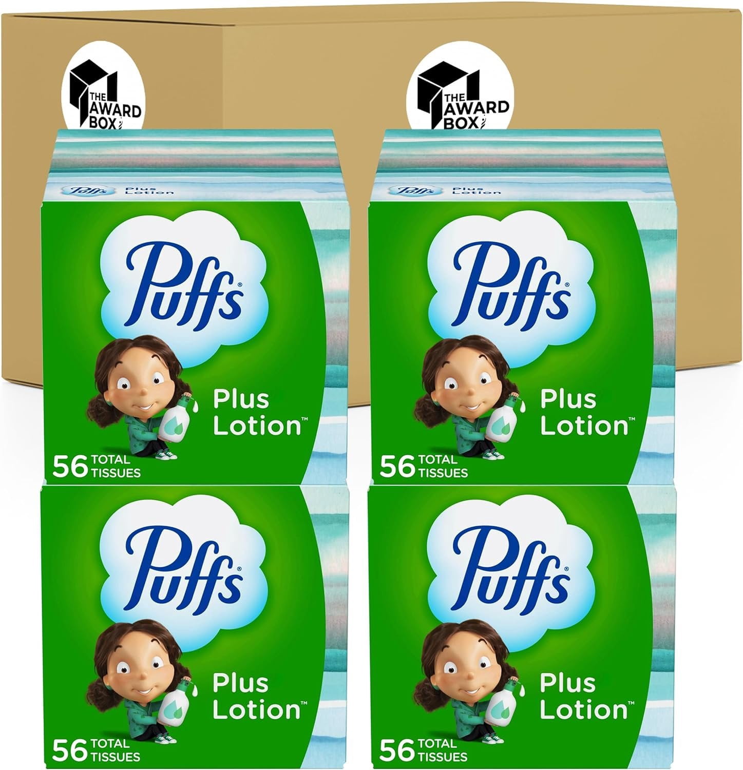 Puffs Plus Lotion Facial Tissues Ultra Soft Facial Tissues 2-Ply 56 ...