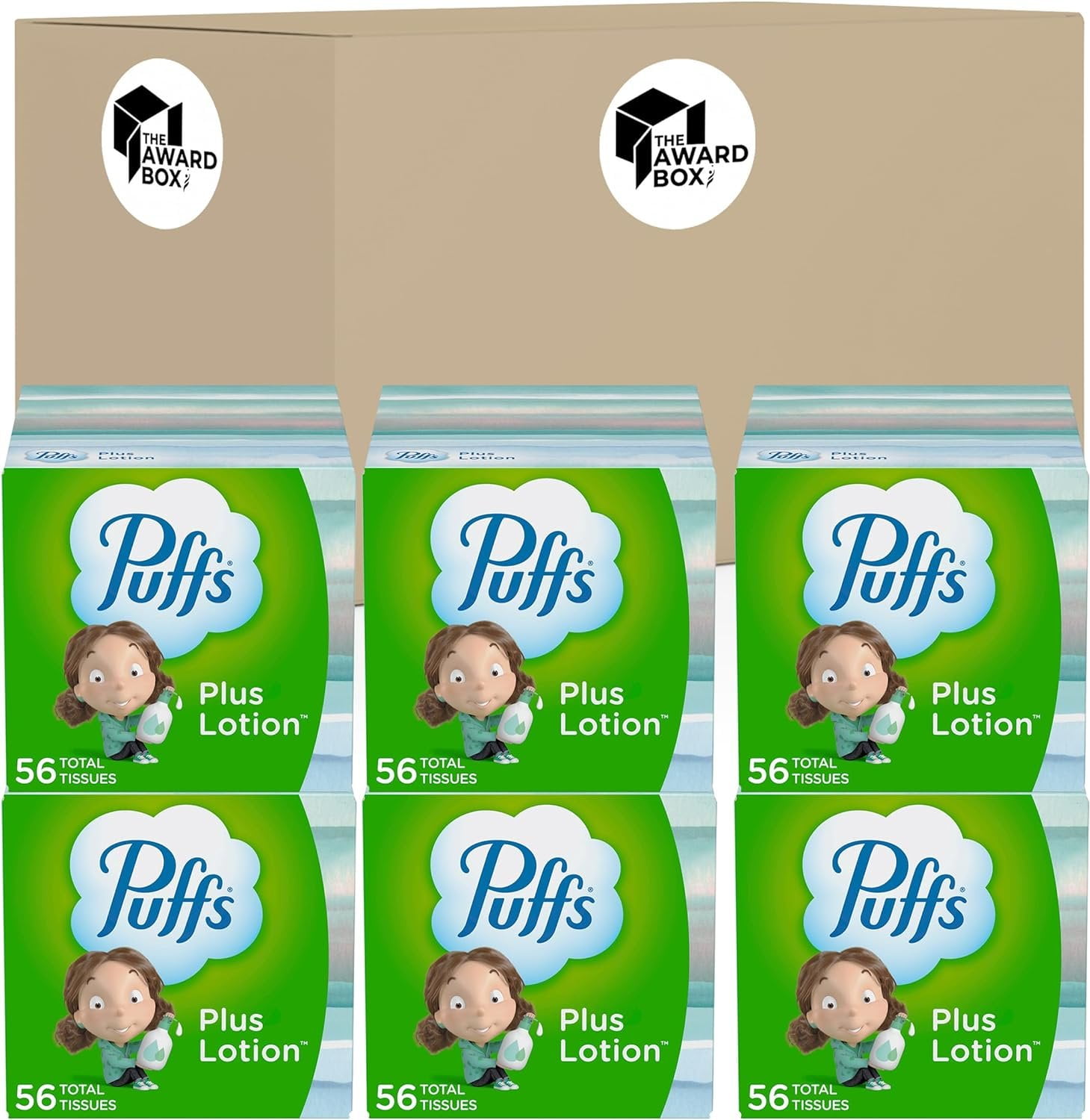 Puffs Plus Lotion Facial Tissues Ultra Soft Facial Tissues 2-Ply 56 ...