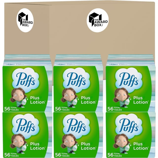 Puffs Plus Lotion Facial Tissues Ultra Soft Facial Tissues 2-Ply 56 ...