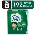 Puffs Plus Lotion, Vicks Scented Facial Tissues, White, 4 Cubes, 48 ...