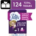 Puffs Ultra Soft Regular Everyday Facial Tissues, Family Size Box, 124 ...