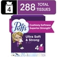 Puffs, Facial Tissues, 4 Count, Ultra Soft, Holiday Limited Edition ...