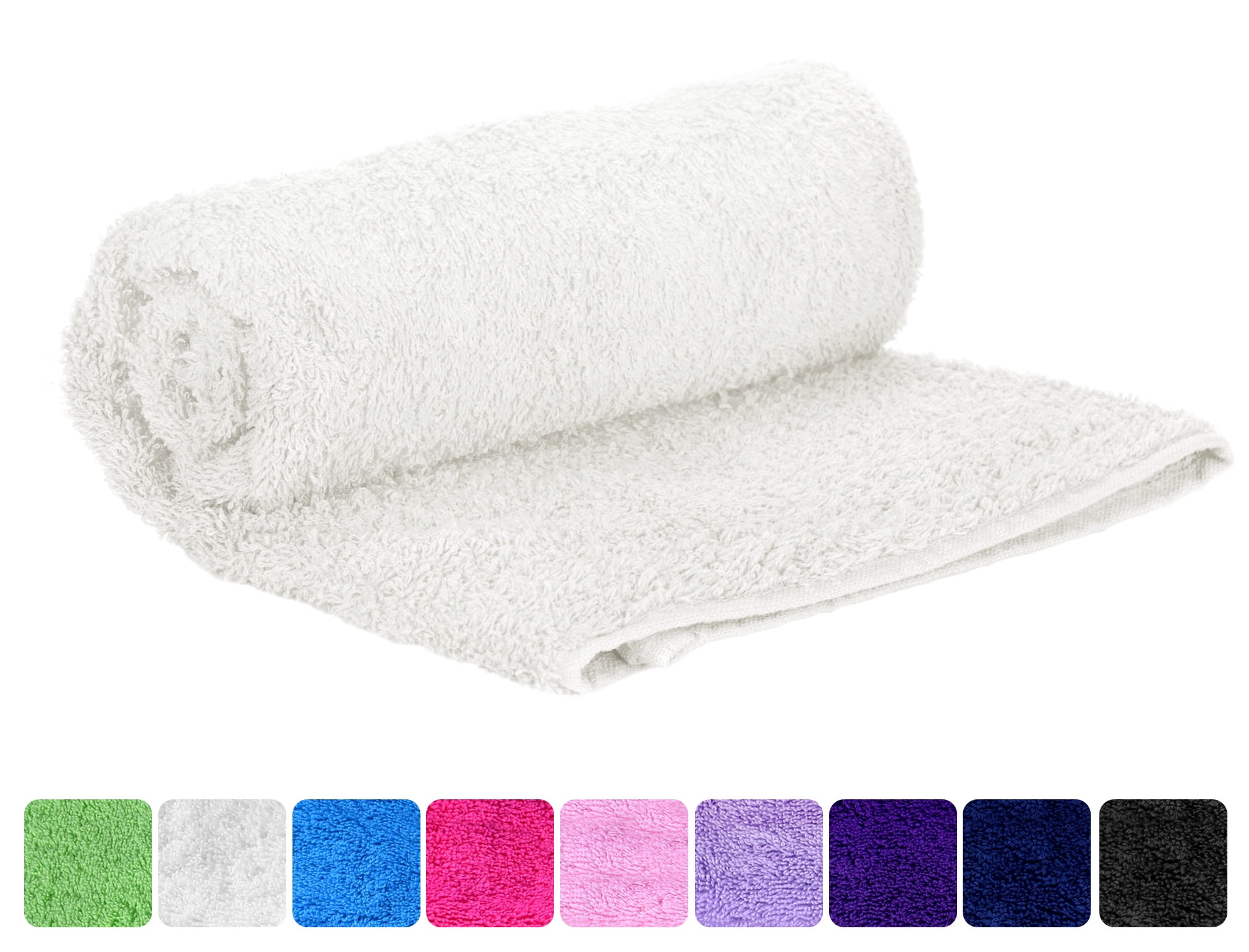 Puffy Cotton Premium 100% Natural Soft Cotton Hand Towel - Set of 6 ...