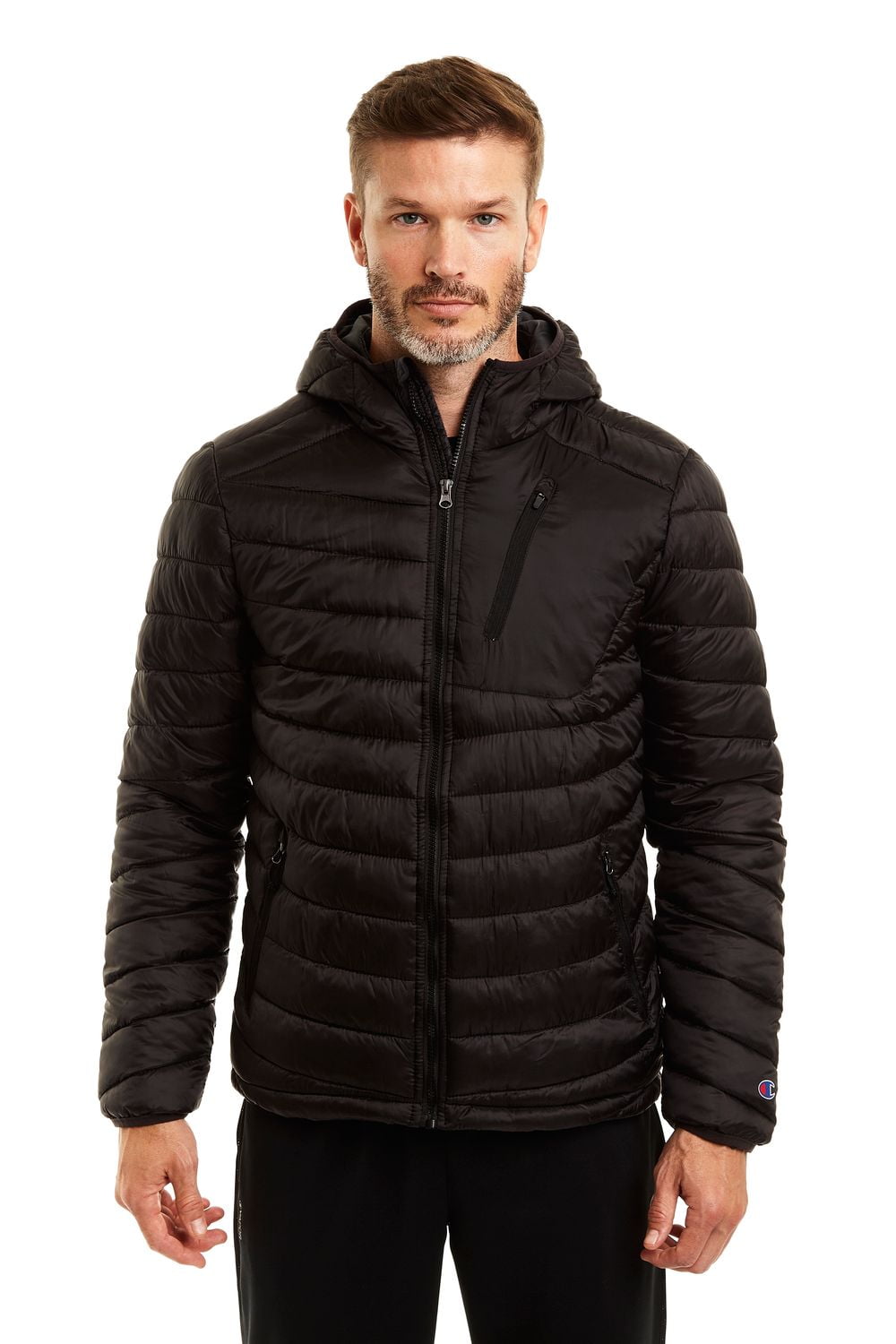 Puffy Hooded Jacket - Walmart.com