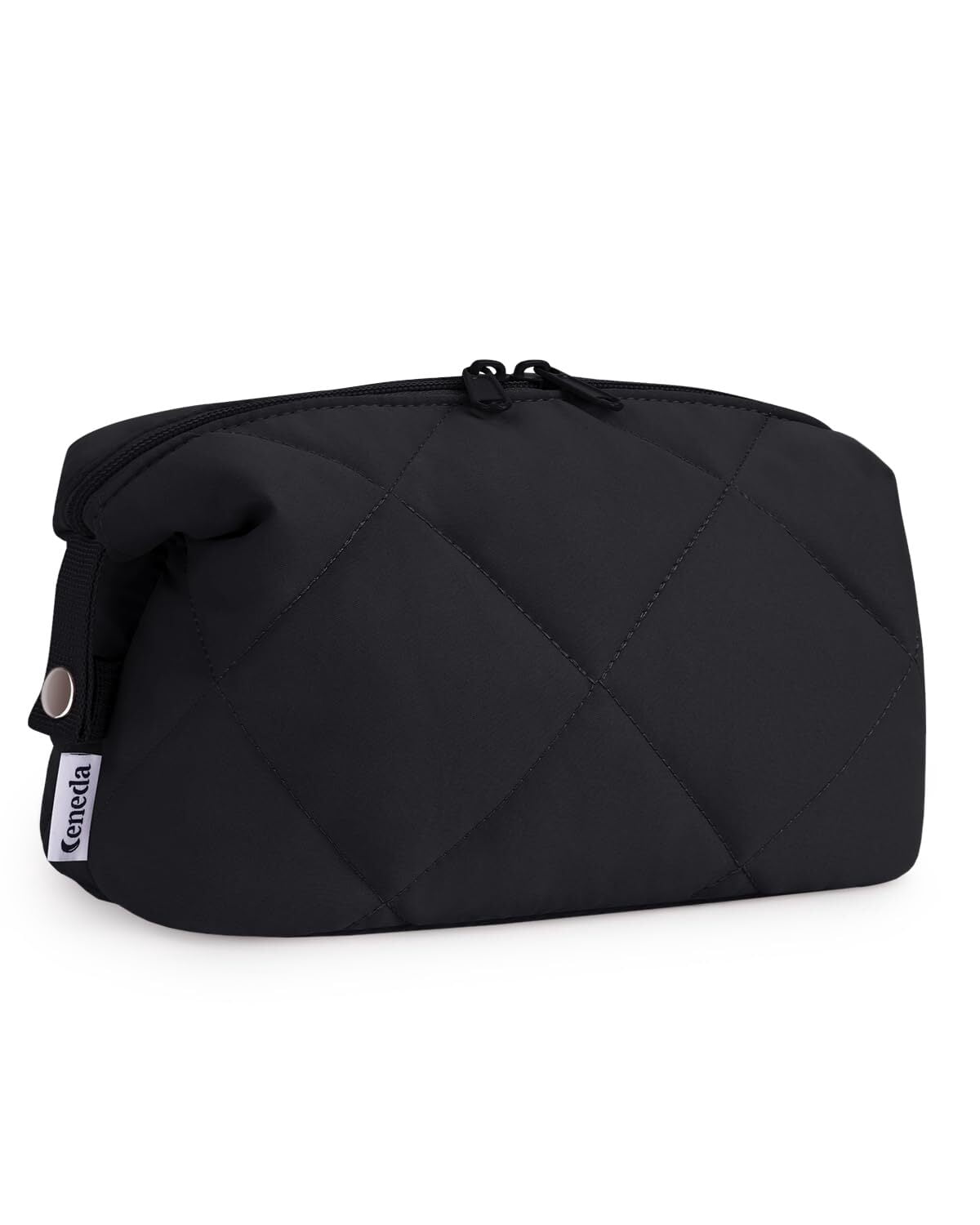 Puffy Padded Quilted Makeup Bag Cosmetic Pouch Lightweight Travel ...