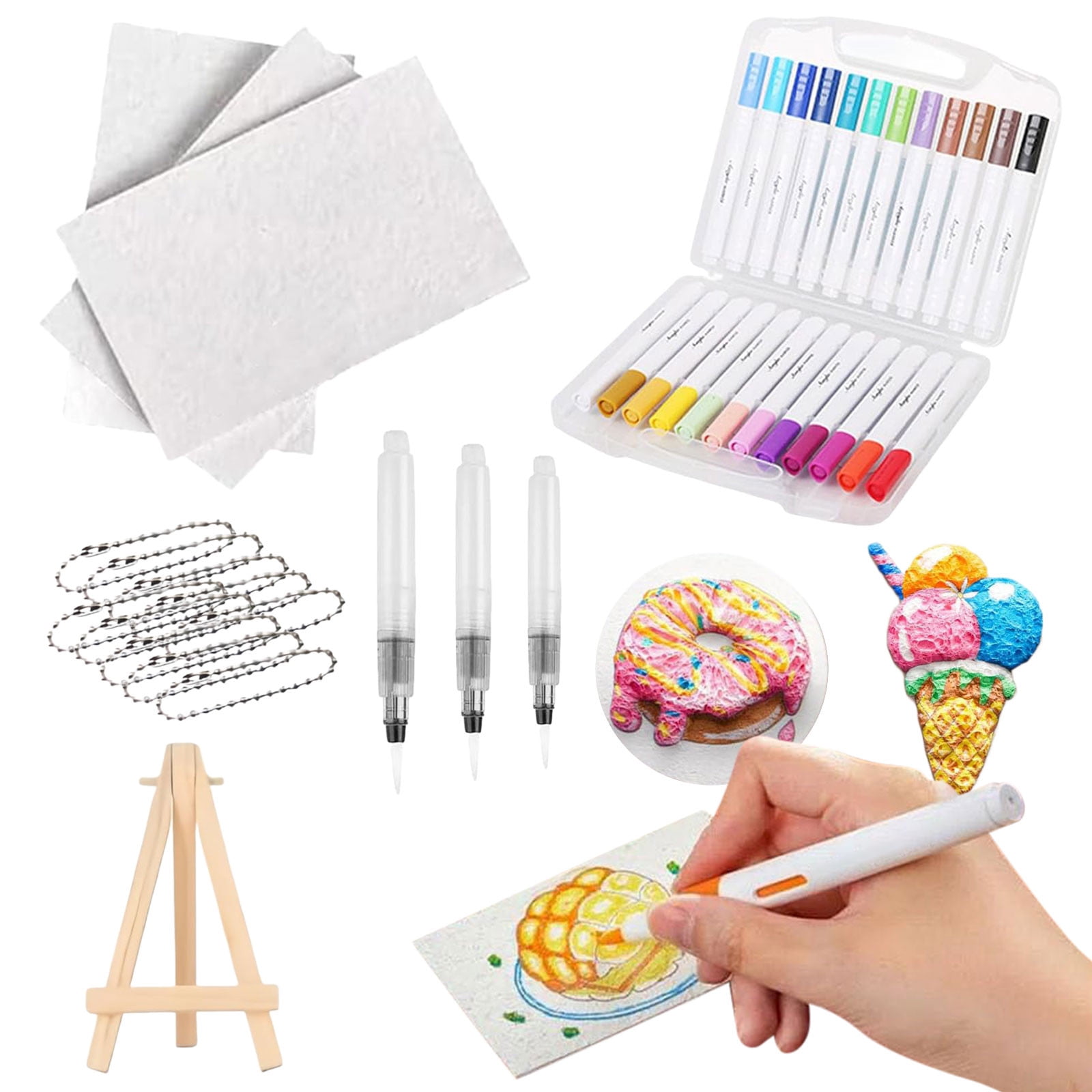 Puffy Paint 3D Drawing Canvas Sponge Puffy Popcorn Drawing Texture ...