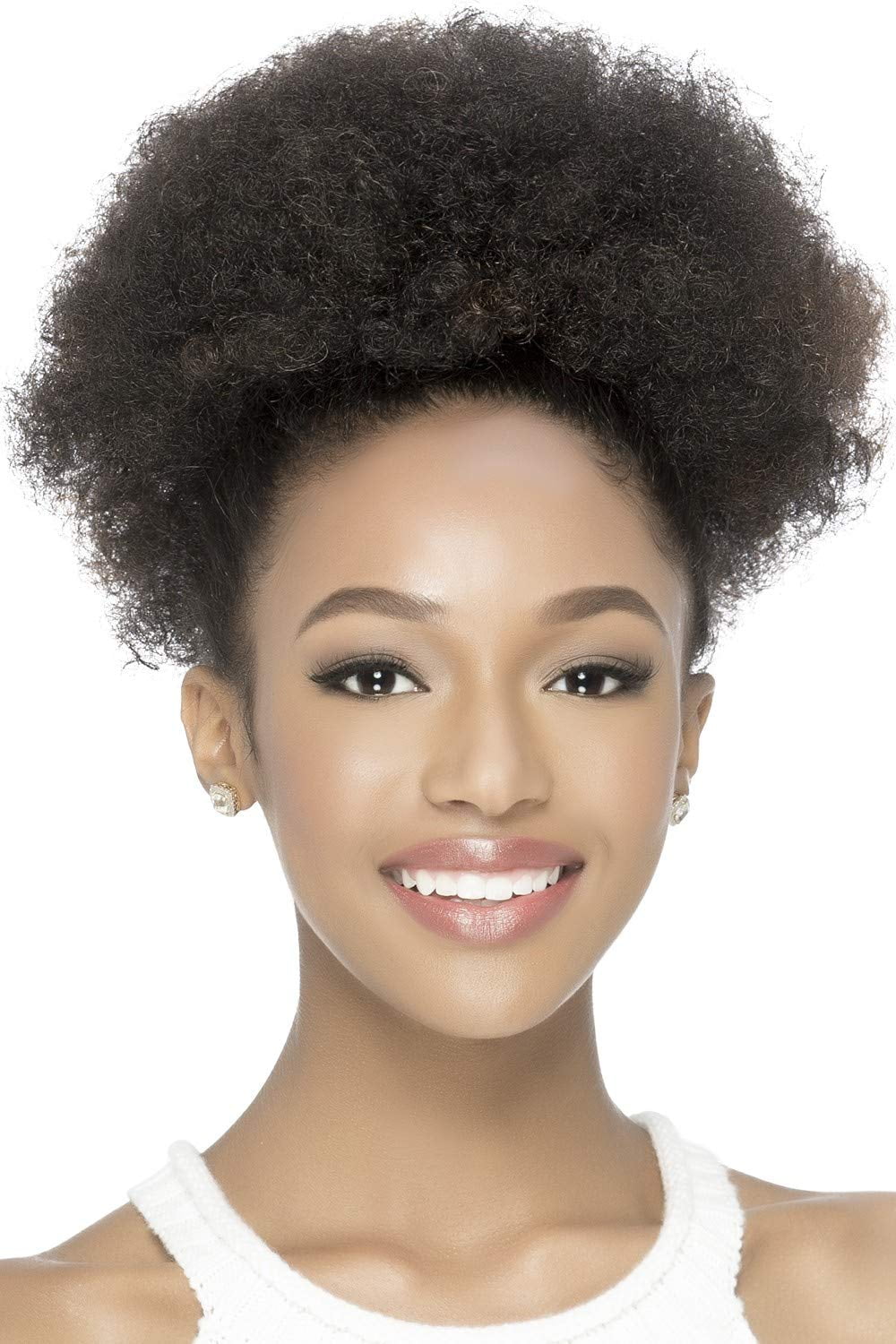 Puffy Pocket Bun Ponytail Color 99J - Vivica Fox Wigs 11" Afro Curl ...