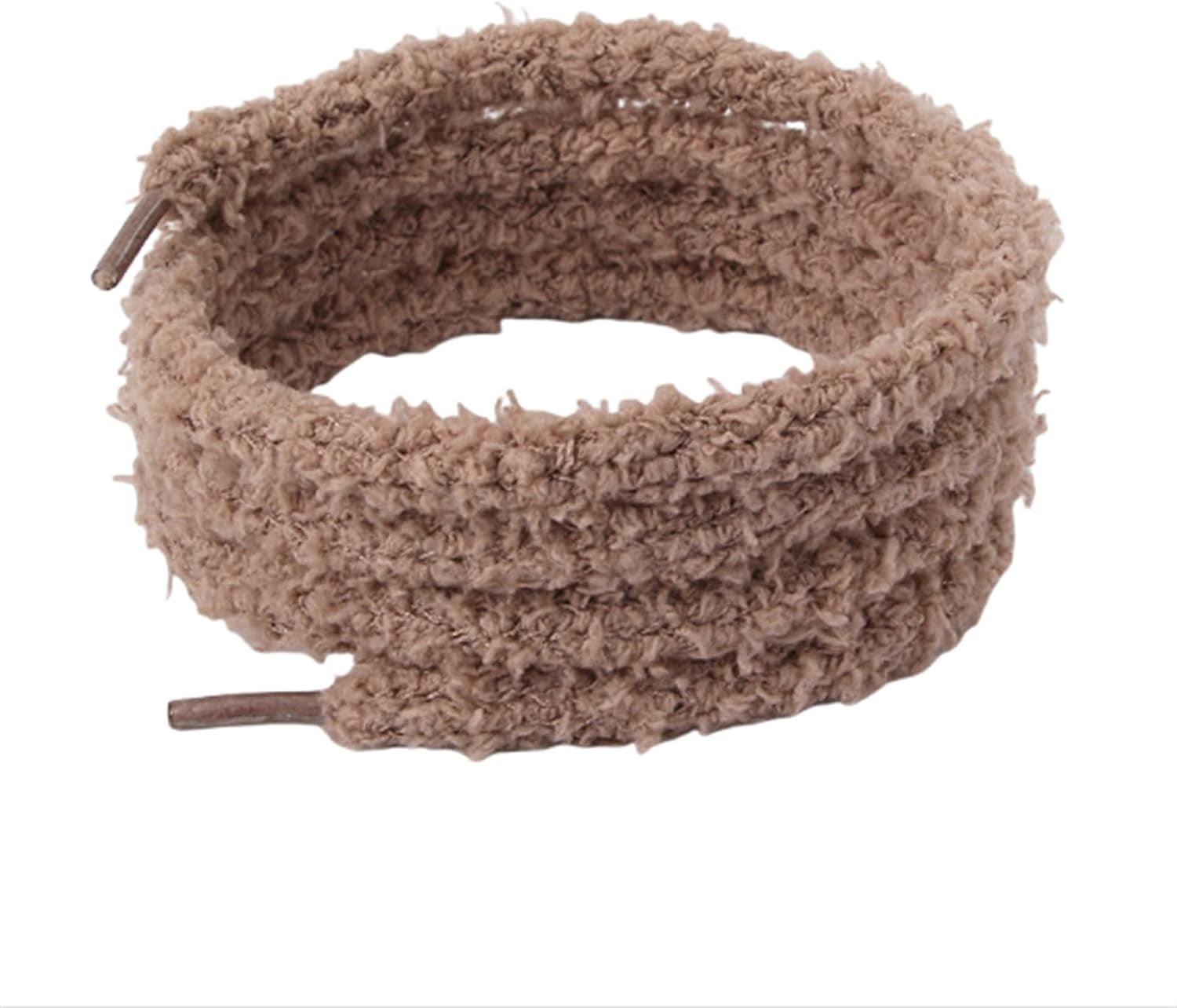 Puffy Round Shoe Laces, Soft Fuzzy Fluffy Shoelaces for Sneakers 10mm ...