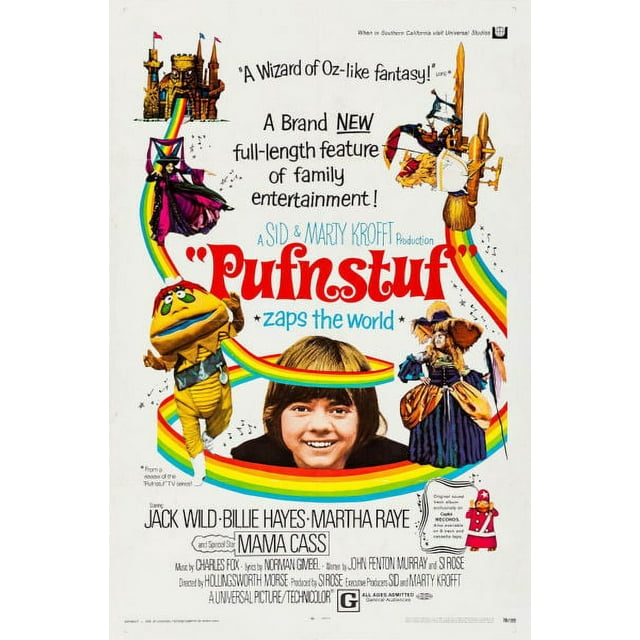 Pufnstuf Puf N Stuf Movie Poster 12in x 16in Metal Print 12x16 Square ...