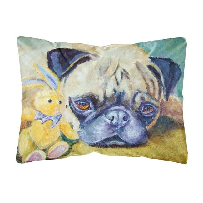 Pug Bunny Rabbit Fabric Decorative Pillow - Walmart.com
