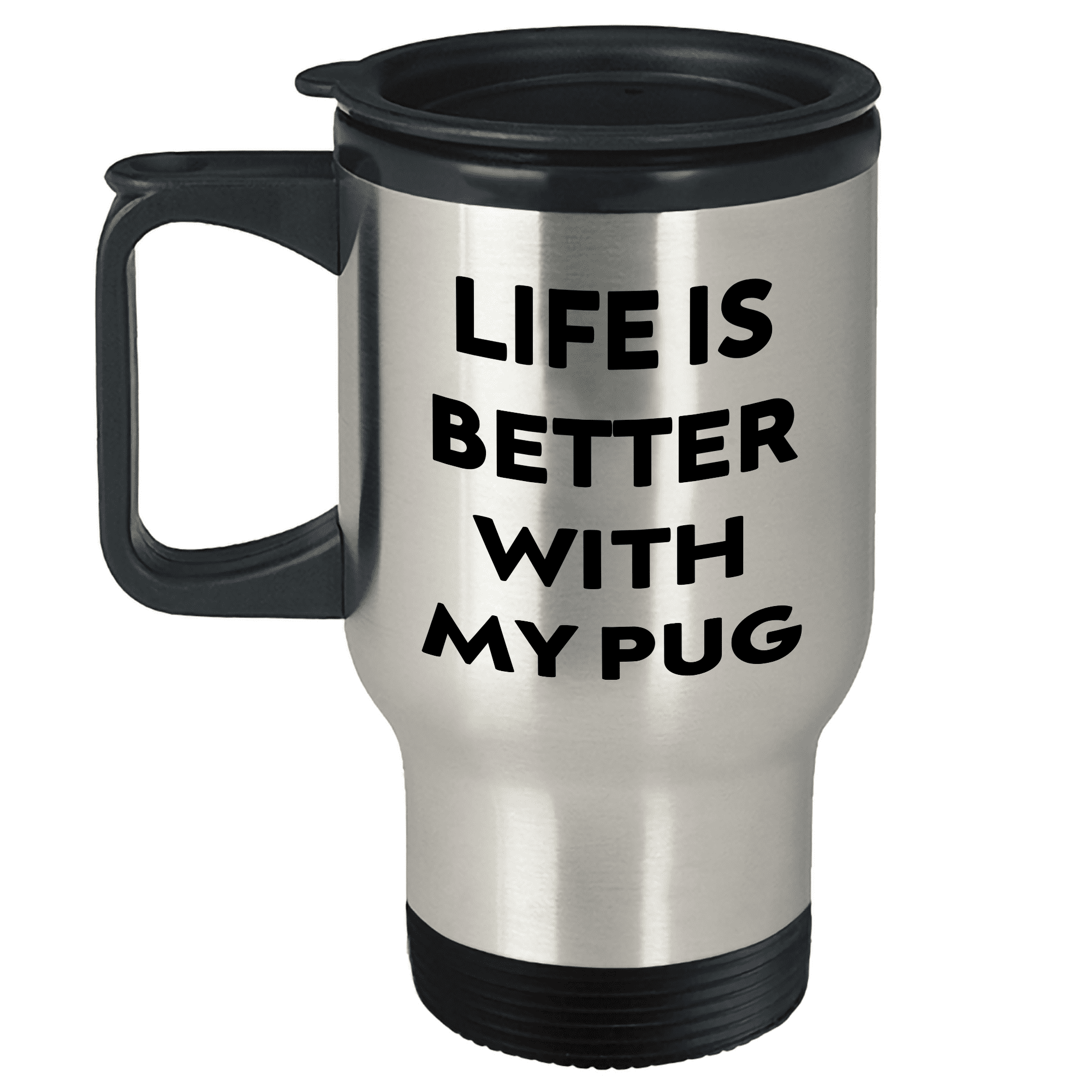 Pug Dog Travel Mug Gifts from Men to Pug Dog Lovers Mother's Day Unique ...