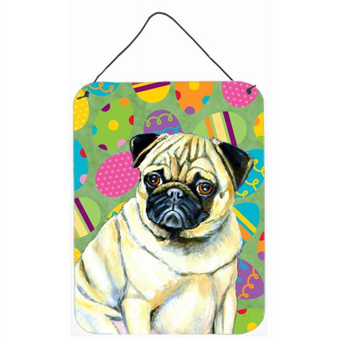 Pug Easter Eggtravaganza Aluminum Metal Wall & Door Hanging Prints ...