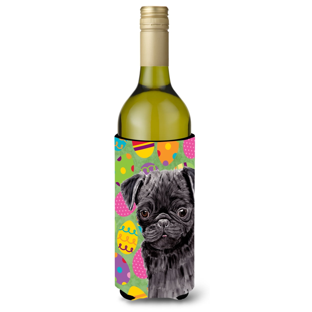 Pug Easter Eggtravaganza Wine Bottle Hugger - Walmart.com