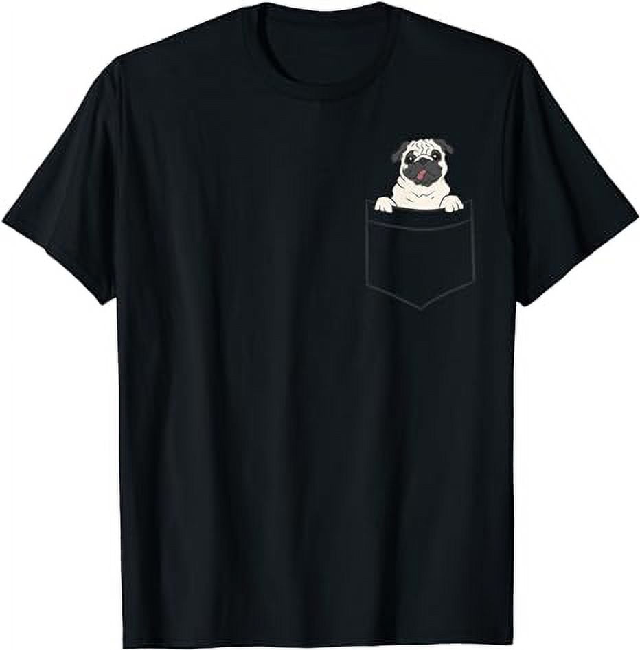 Pug In The Pocket Funny Pocket Pug T-Shirt - Walmart.com