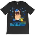 Pug Jewish Pug Dog Menorah Hat Chanukah Hanukkah Jewish Xmas Pre Pug ...