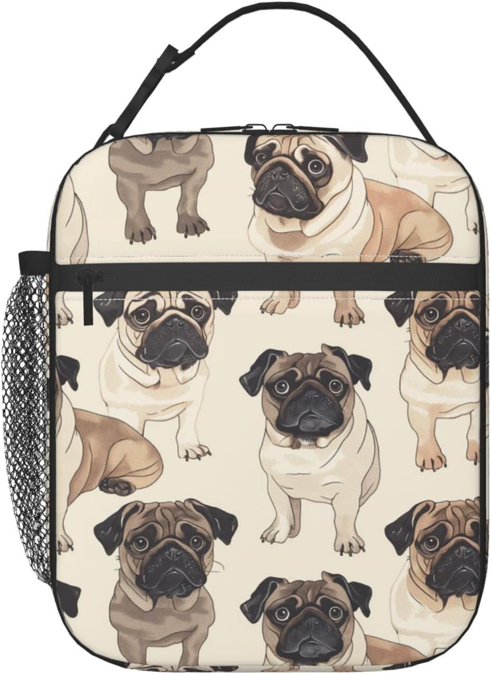 Pug Lunch Box for Adults Women Cute Dog Lunch Box Insulated Cooler ...
