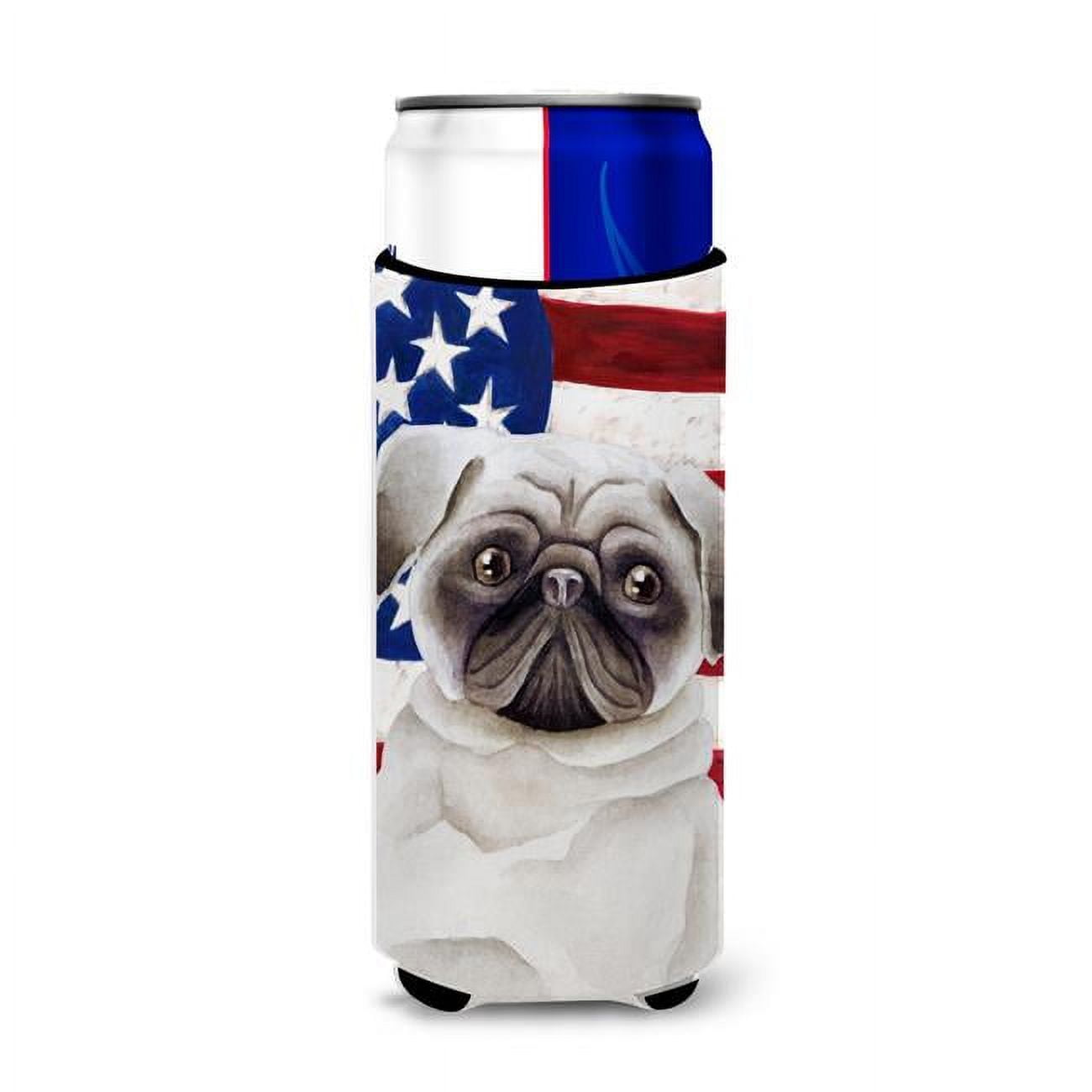 Pug Patriotic Michelob Ultra Hugger for Slim Cans - Walmart.com