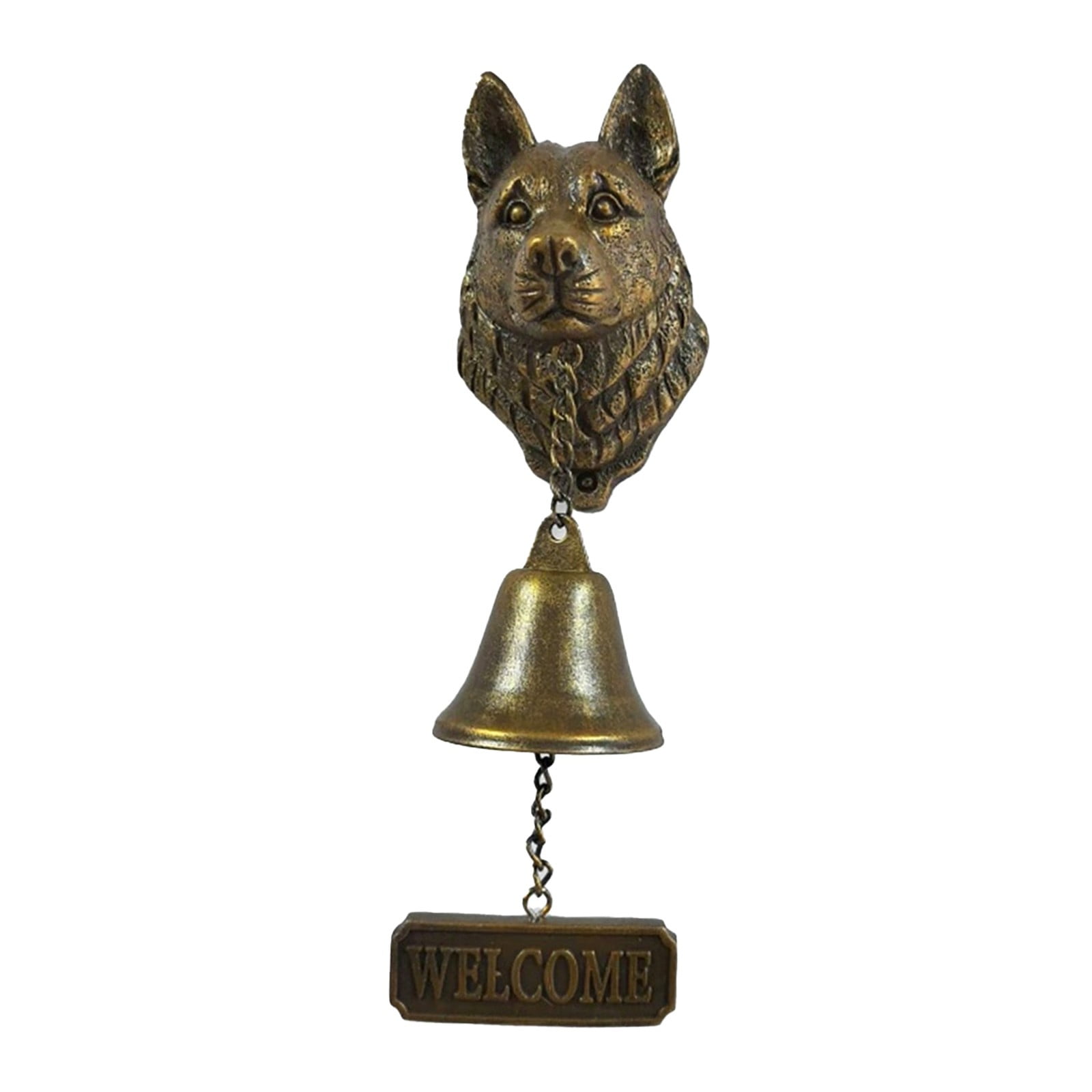 Pug Welcome Doorbell- Hand-Forged Cast Iron, Deep Tone Farmhouse Entry ...