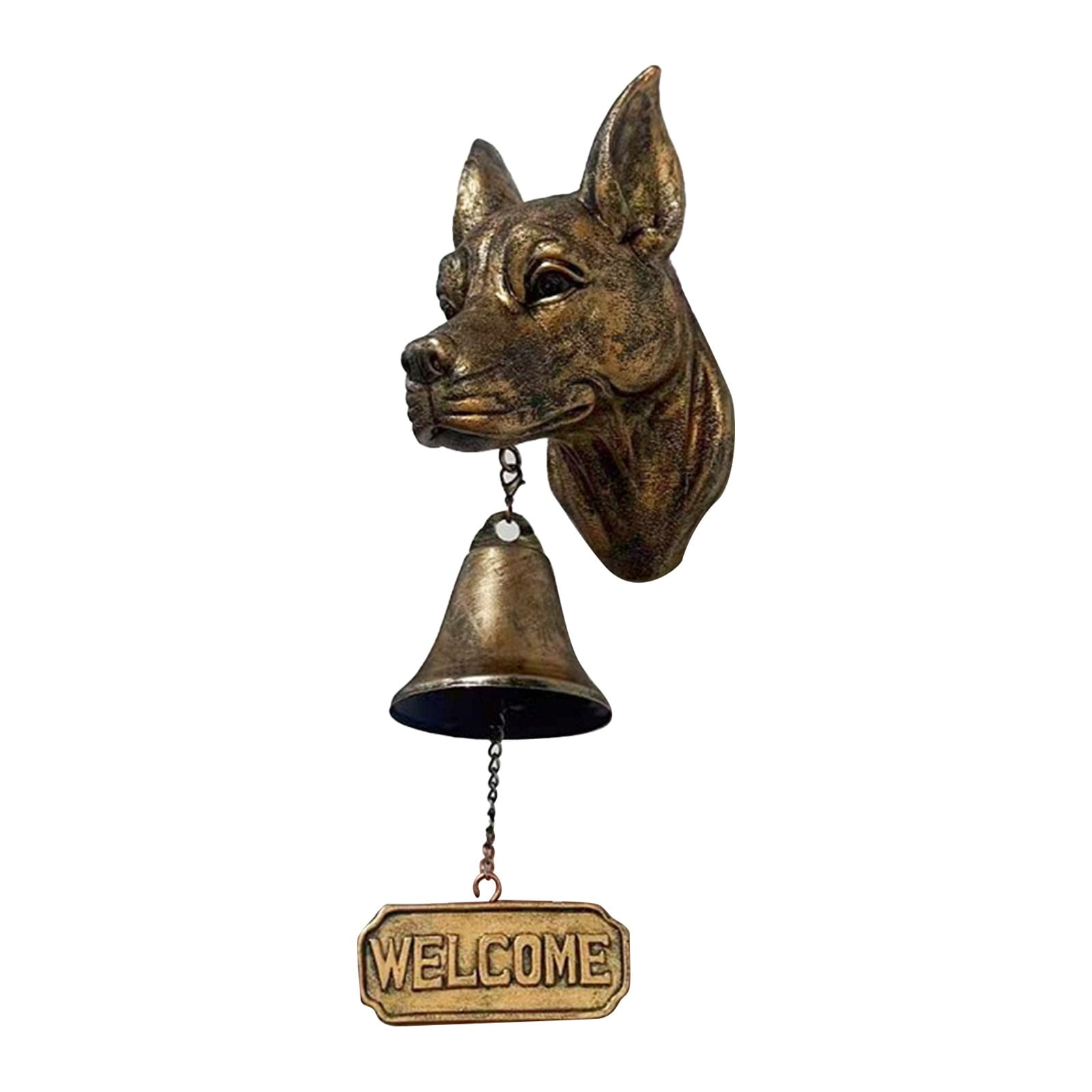 Pug Welcome Doorbell- Hand-Forged Cast Iron, Deep Tone Farmhouse Entry ...