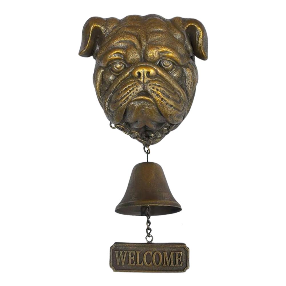 Pug Welcome Doorbell, Resin Doorbell Wall Mounted Dog Bell, German ...