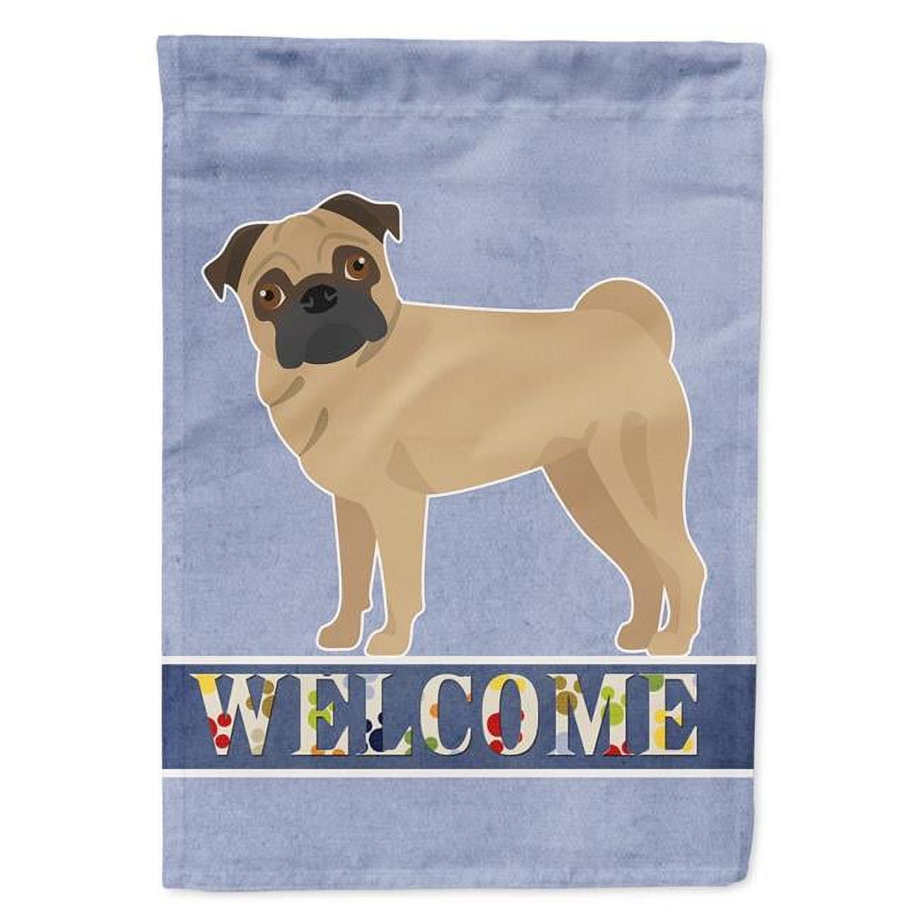 Pug Welcome Garden Size Flag - Walmart.com