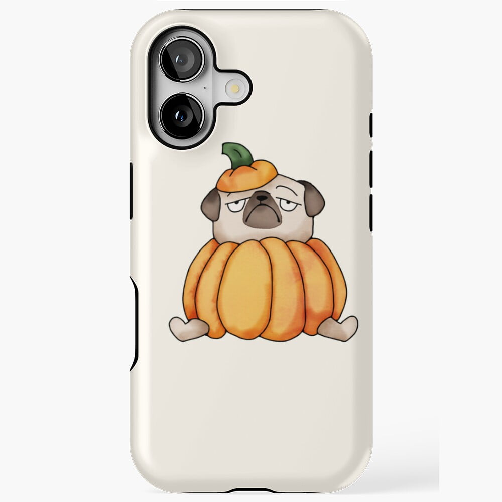 Pug in a Pumpkin Funny Cute Dog Autumn Case iPhone 17 16 15 14 13 12 11 ...