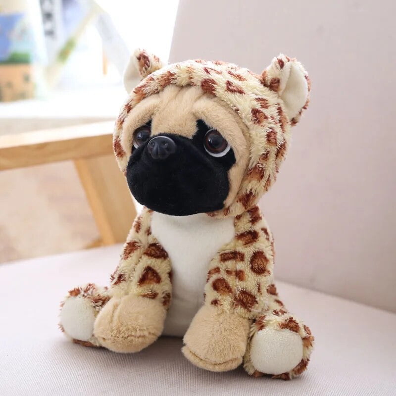 Pug plush toy cute animal soft stuffed doll dog cosplay dinosaur ...