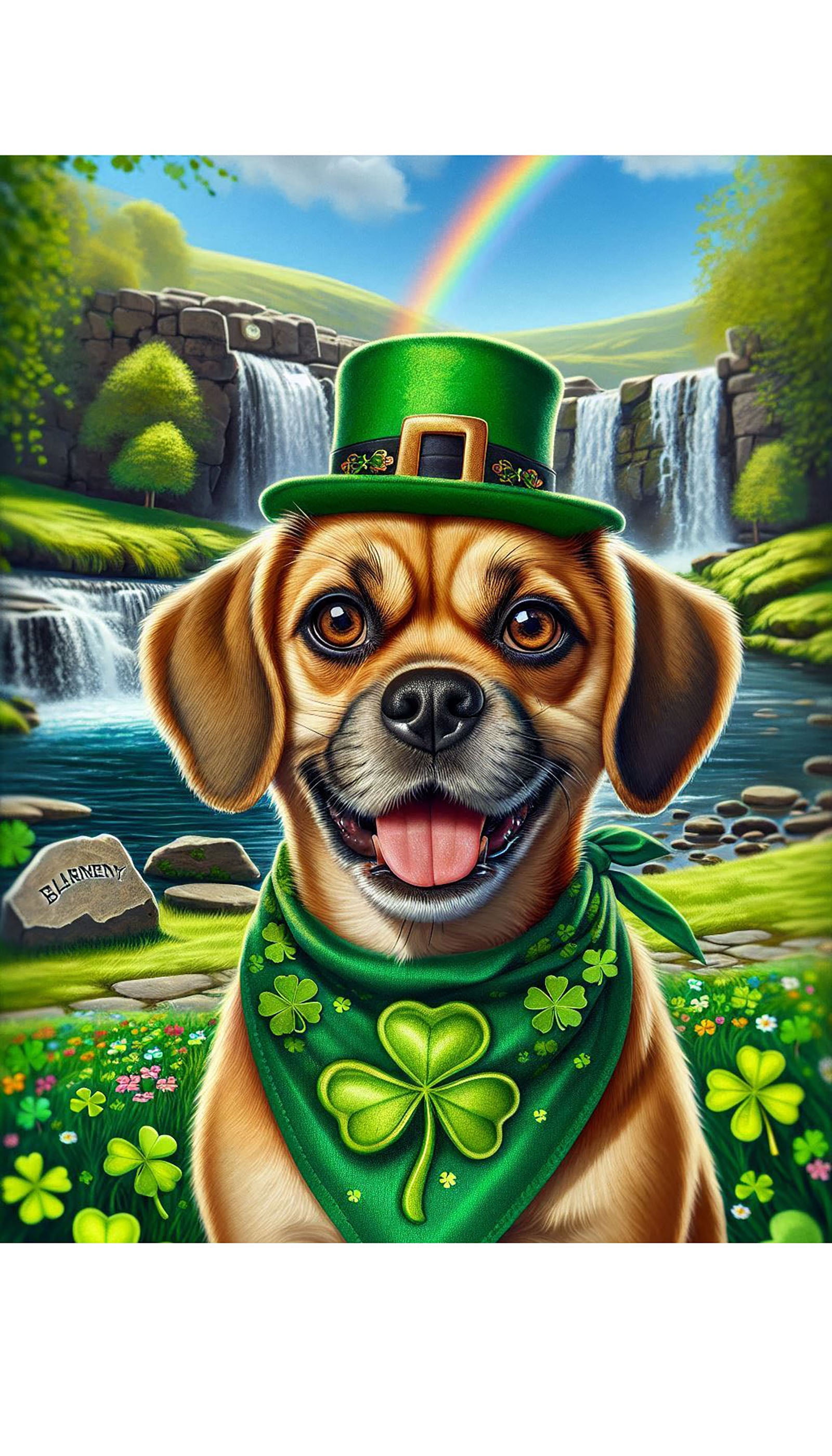 Puggle Fawn - Best of Breed DCR Saint Patricks Day House Flag - Walmart.com