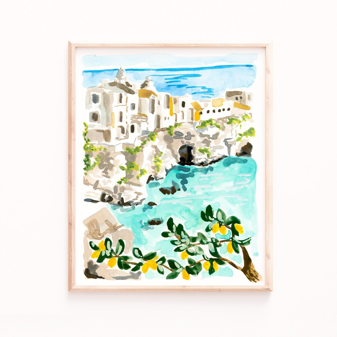 Puglia Coastal Print, Italy Travel Art (Multiple Sizes) Poster ...