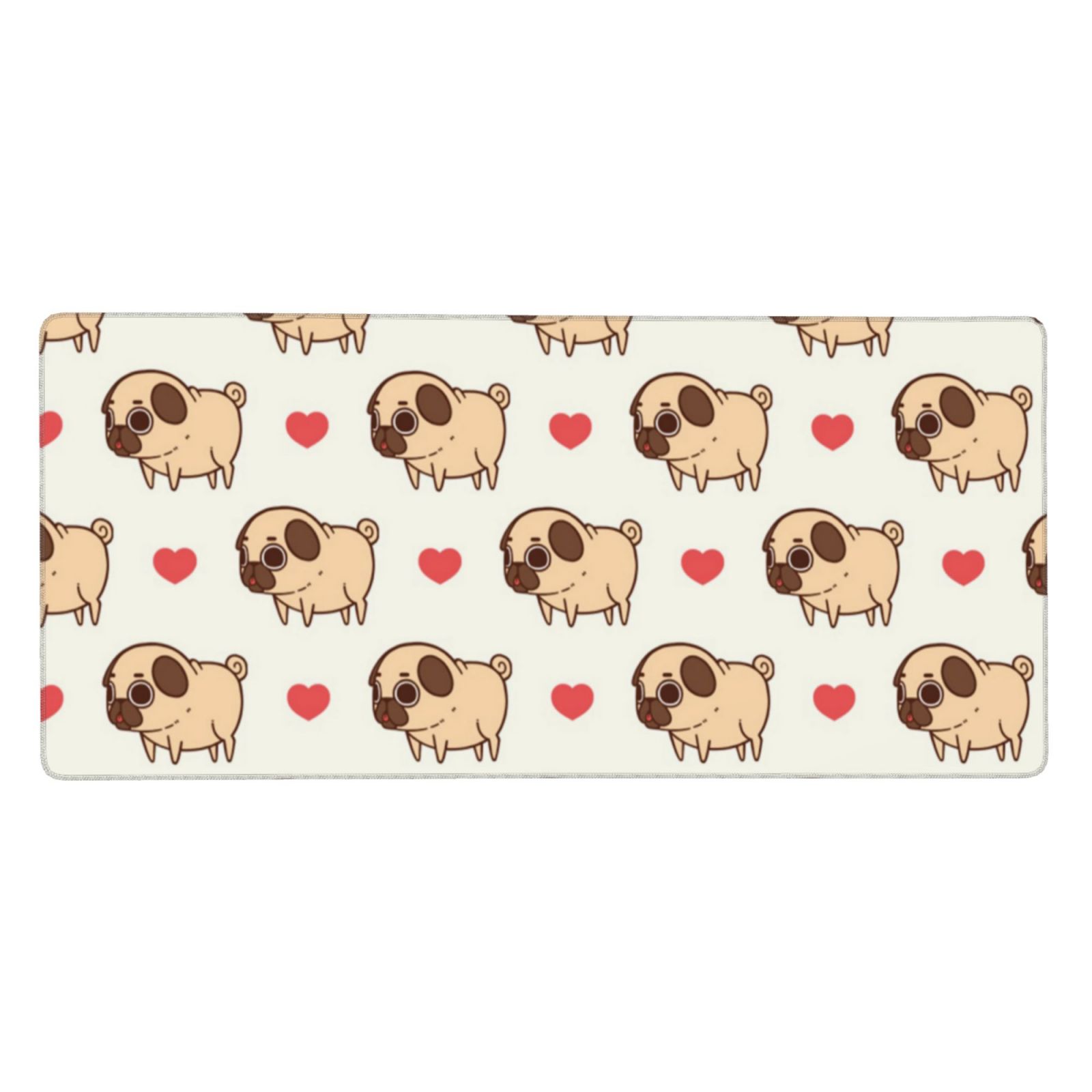 Puglie Pug Mousepad Large Mouse Pad Desk Pad Computer Keyboard Mouse ...